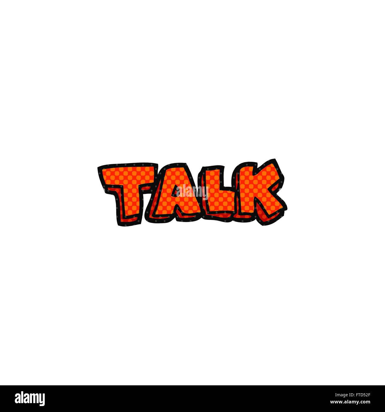 Cartoon dessiné à main levée symbole parler Image Vectorielle Stock - Alamy