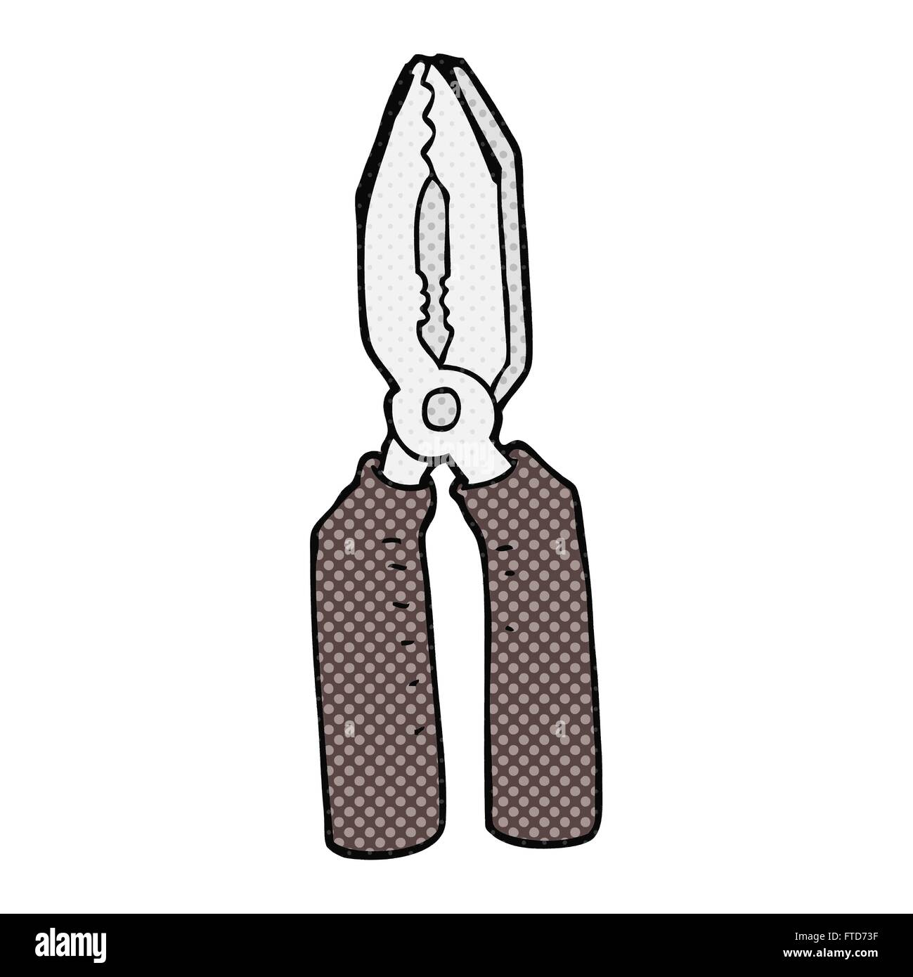 Pince à dessin animé dessiné à main levée Image Vectorielle Stock - Alamy