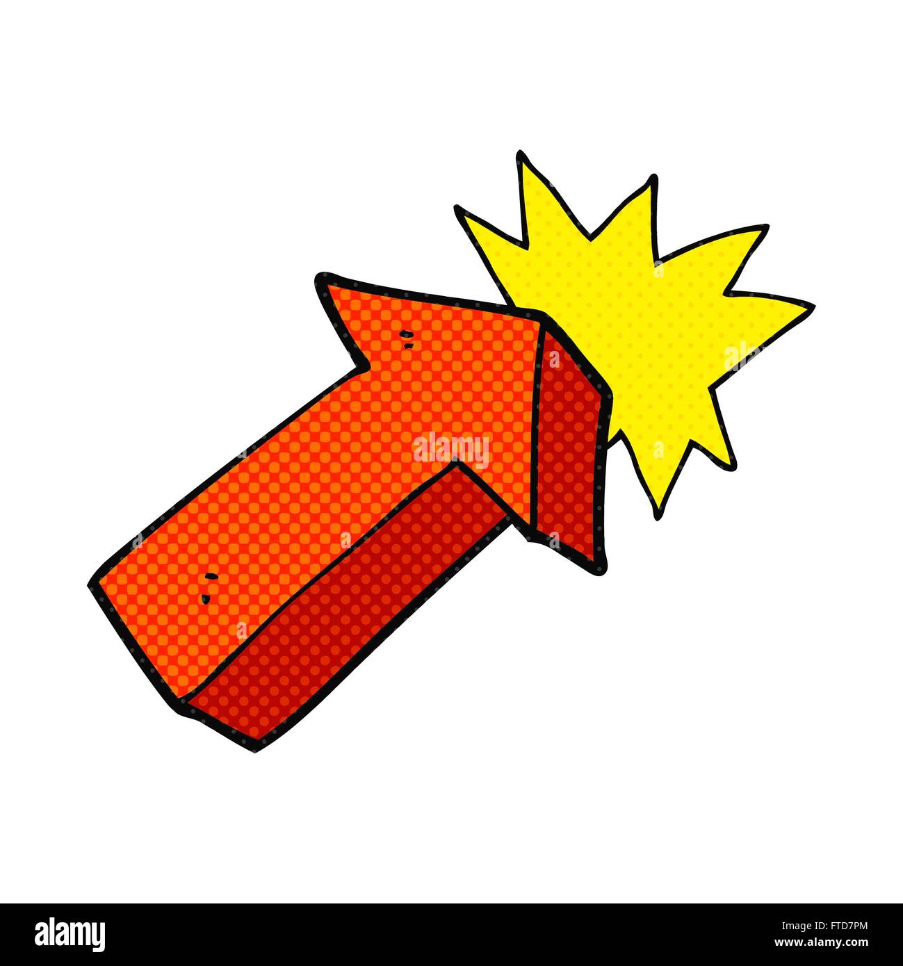 Freehand drawn cartoon symbole flèche dirigée Image Vectorielle Stock ...