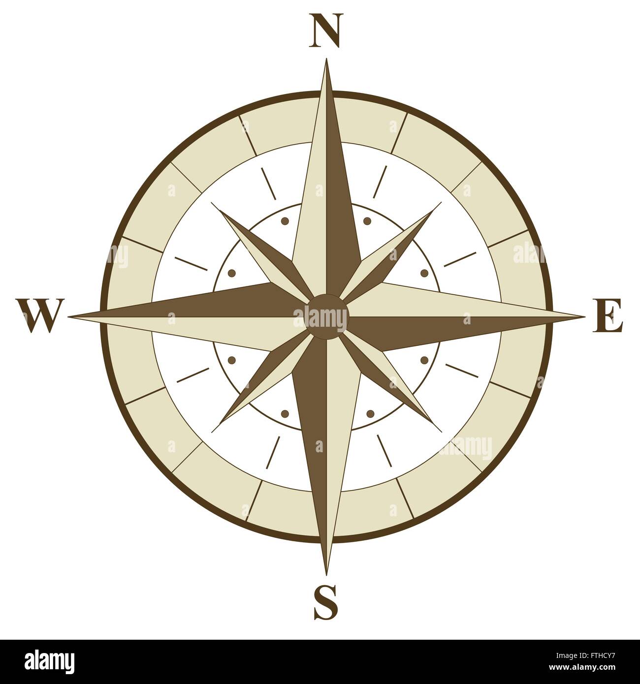 Rose des vents illustration Banque d'images vectorielles - Alamy