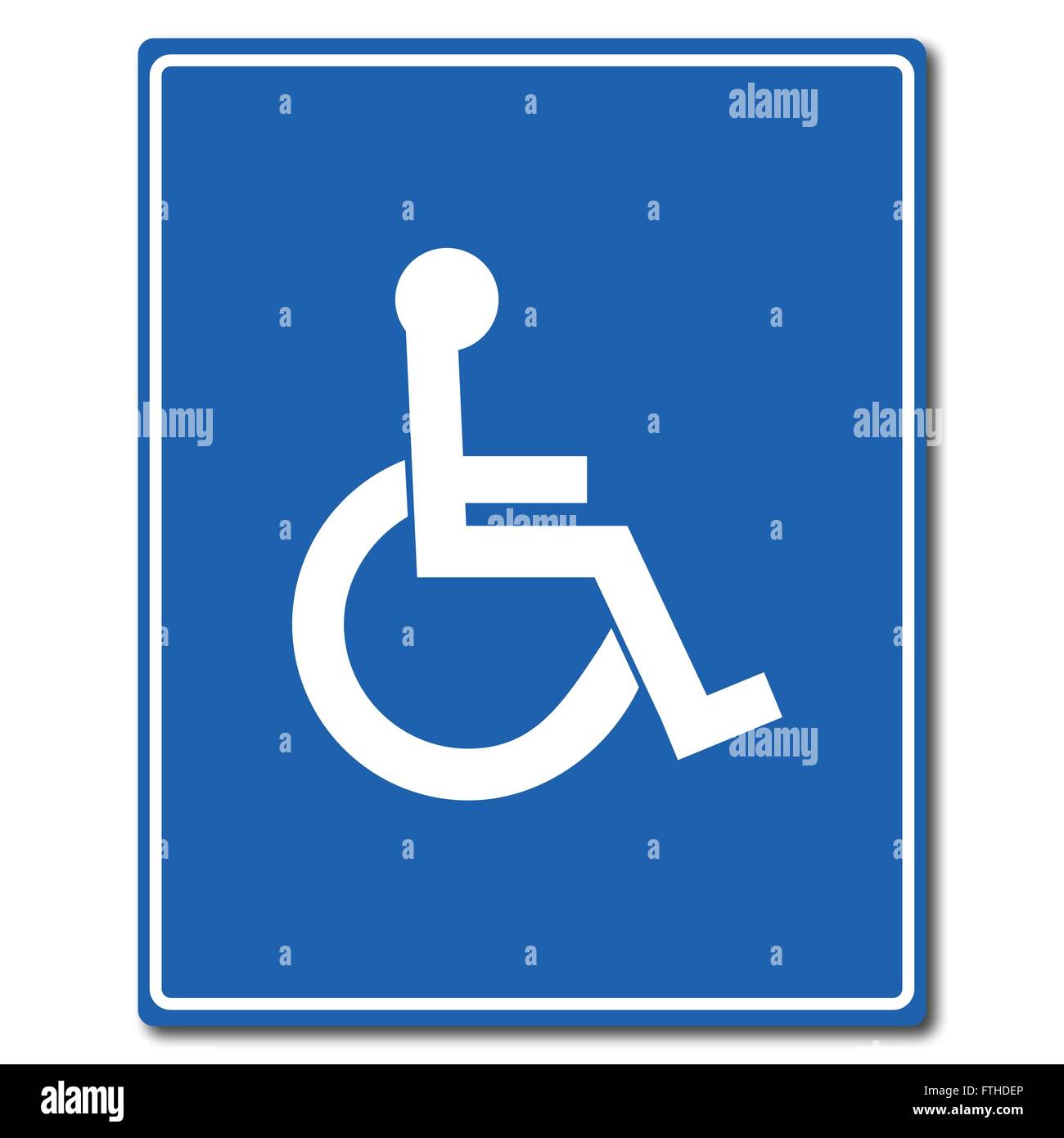 Symbole de stationnement handicap Banque d'images vectorielles - Alamy