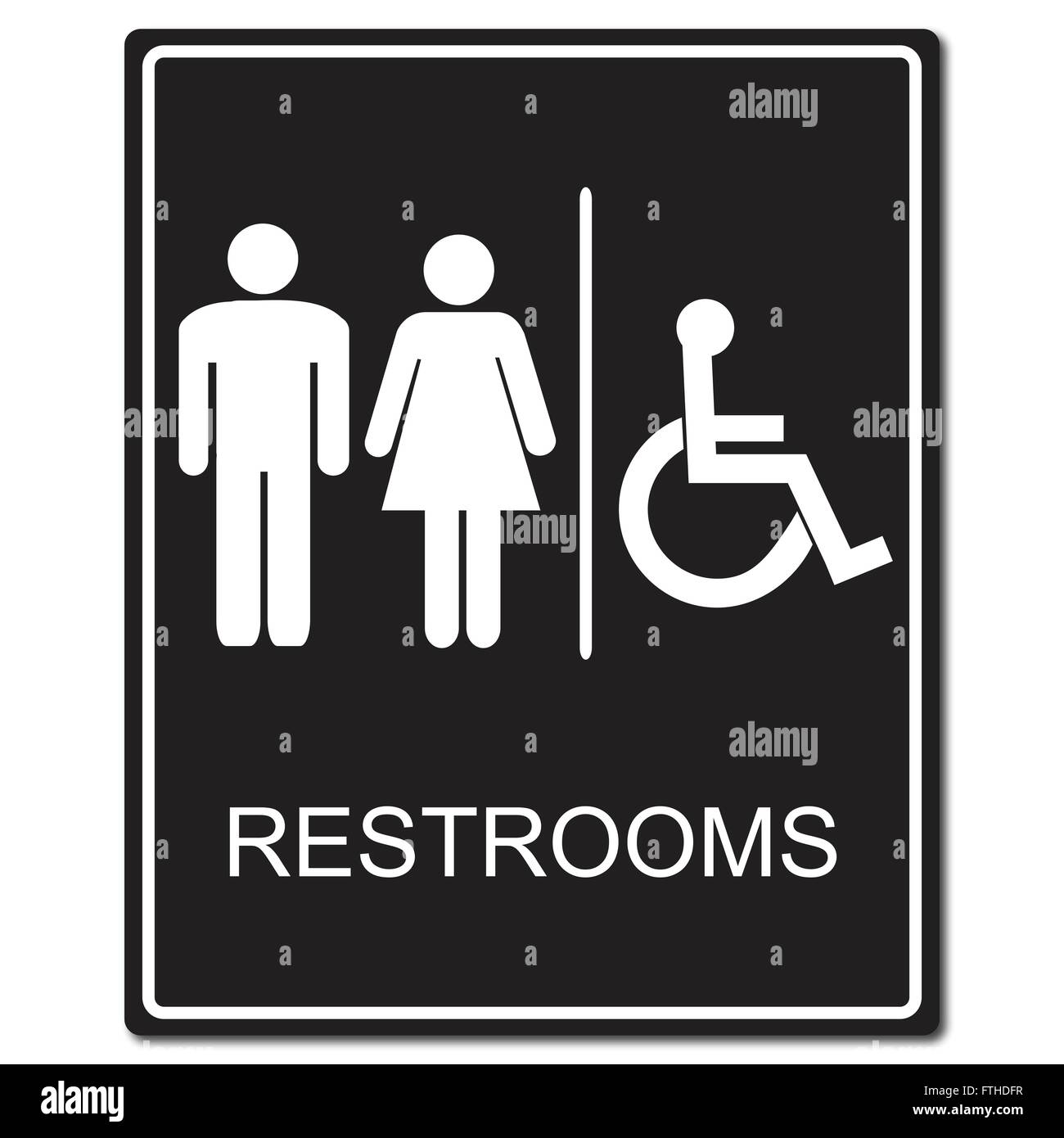 Handicap toilet Banque d'images vectorielles - Alamy