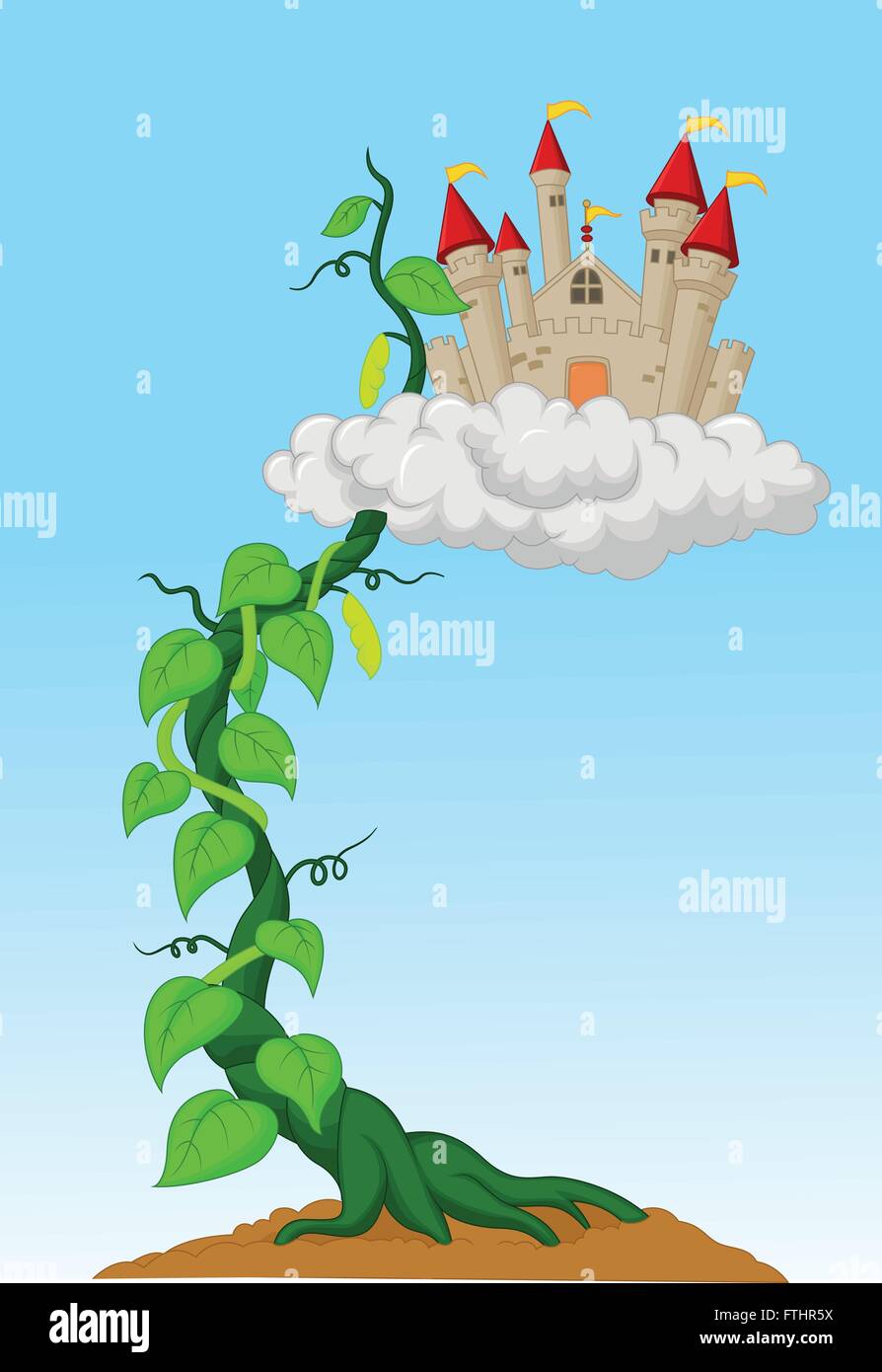 Jack le haricot magique Banque d'images vectorielles - Alamy