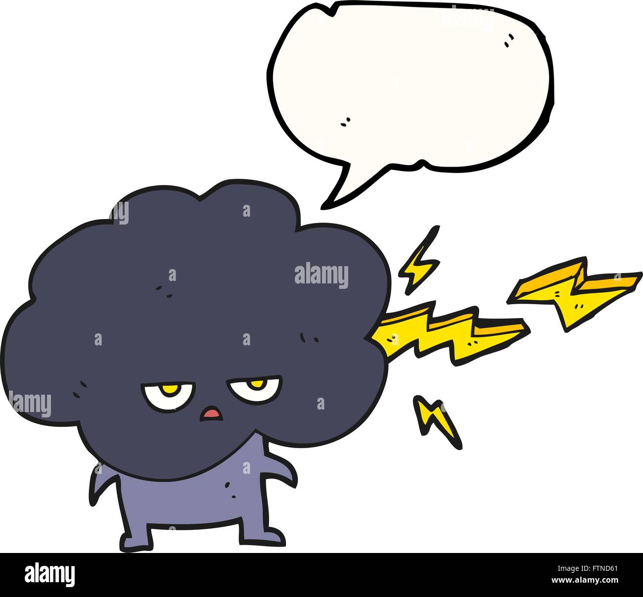 Dessin nuage d'orage coloriage Banque d'images vectorielles - Alamy