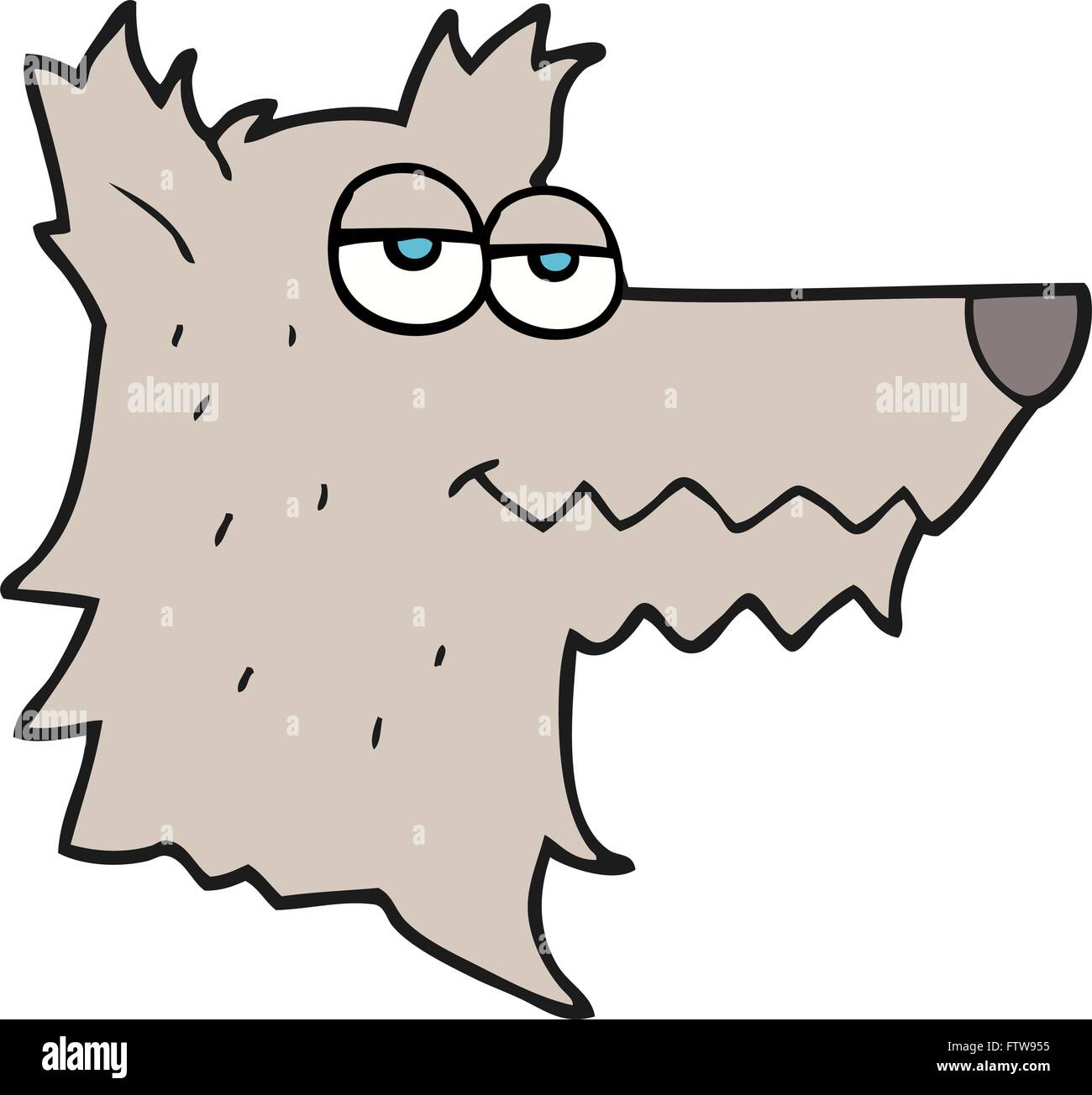 Tete de loup dessin gratiu Banque de photographies et d’images à haute ...