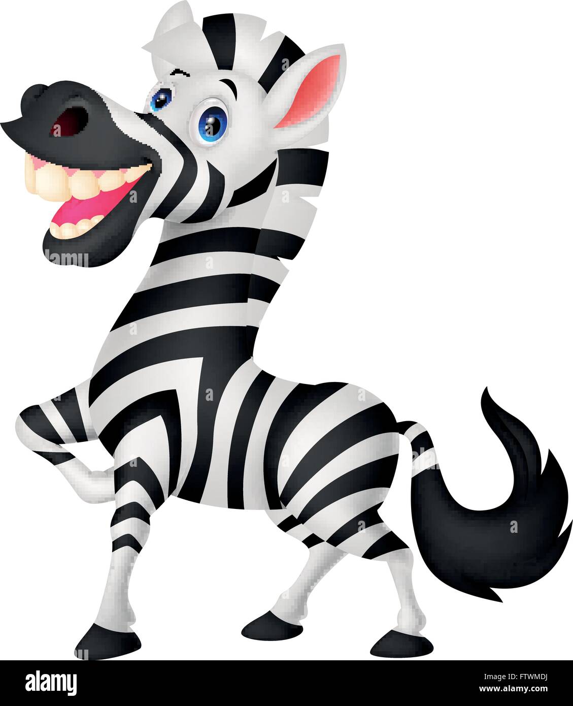 Zebra cartoon Banque d'images détourées - Alamy