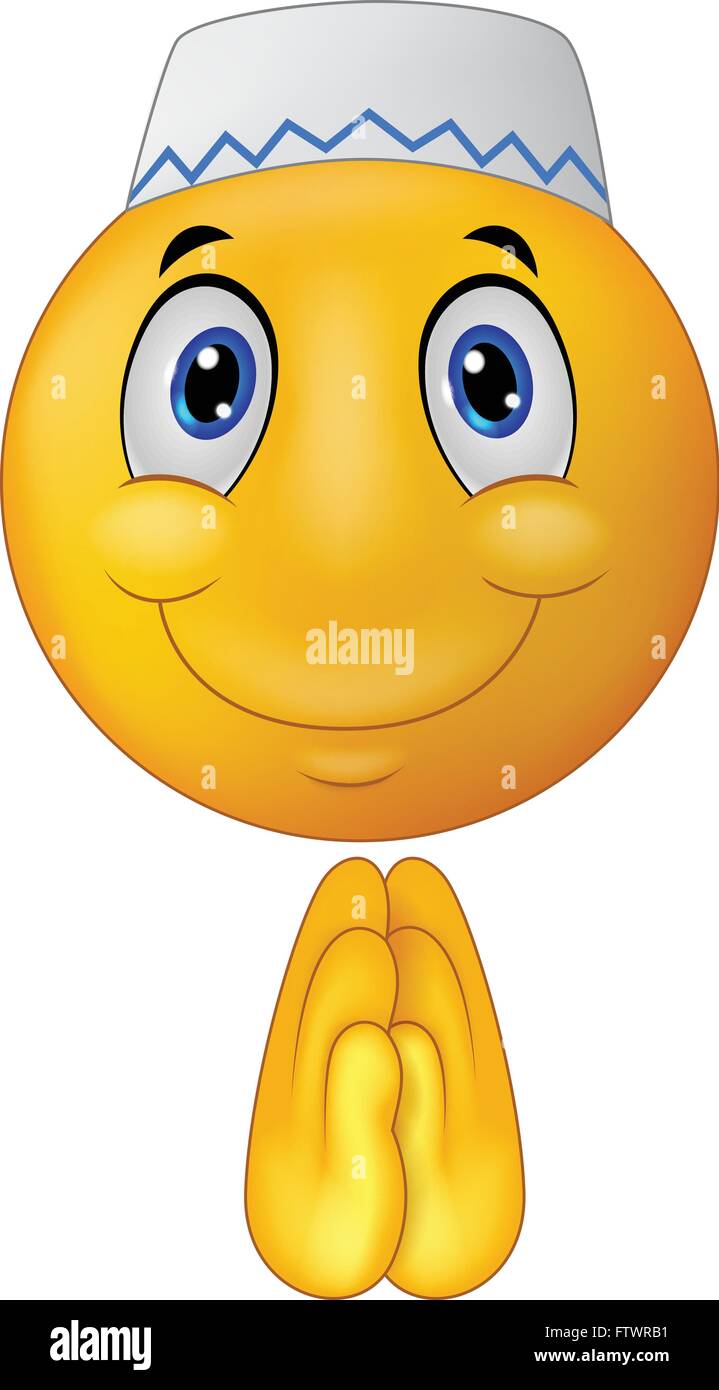 Message d'émoticône musulmane Image Vectorielle Stock - Alamy