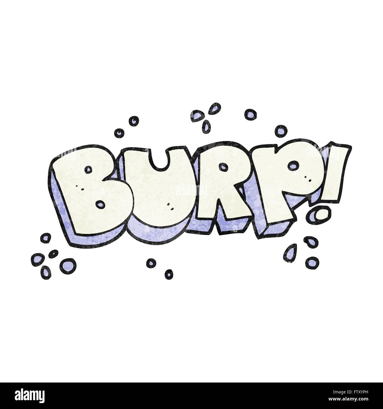 Freehand retro cartoon burp symbol Banque de photographies et d’images ...