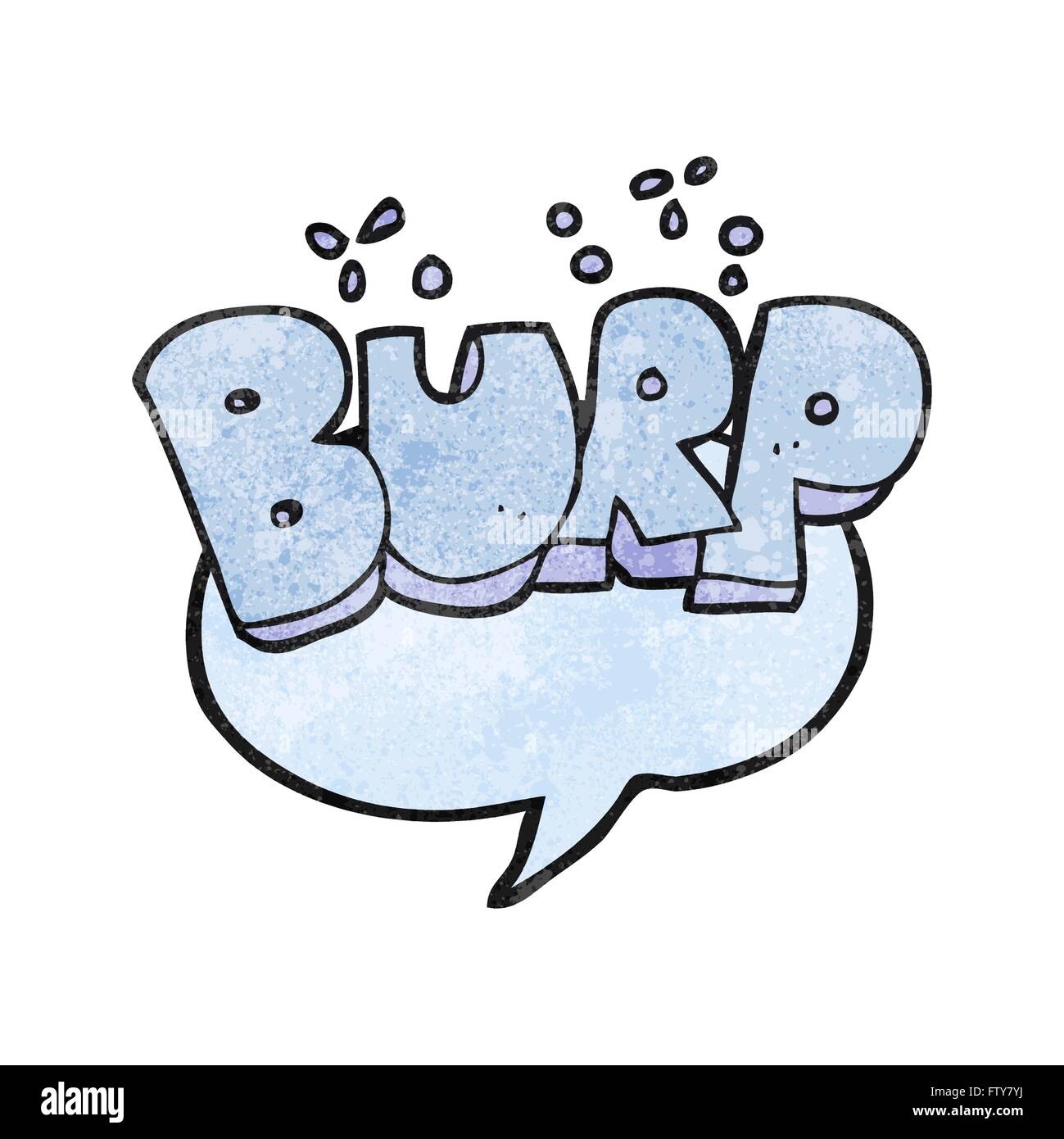 Dessin animé texturé freehand symbole burp Image Vectorielle Stock - Alamy