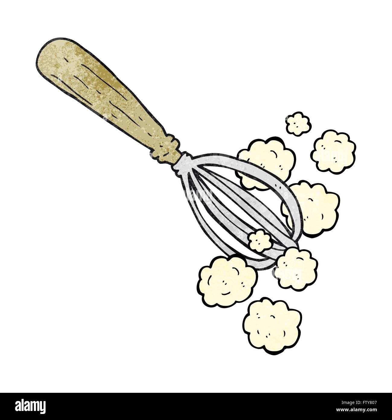 Dessin animé texturé freehand fouetter Image Vectorielle Stock - Alamy