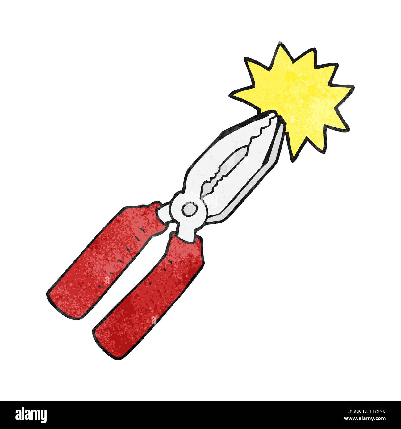 La texture d'une pince à dessin animé dessiné à main levée Image ...