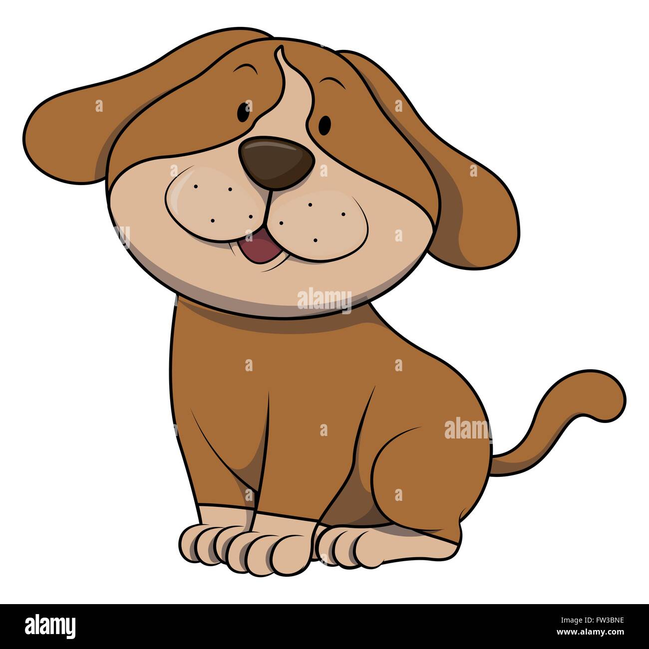 Dog cartoon illustration Banque de photographies et d’images à haute ...