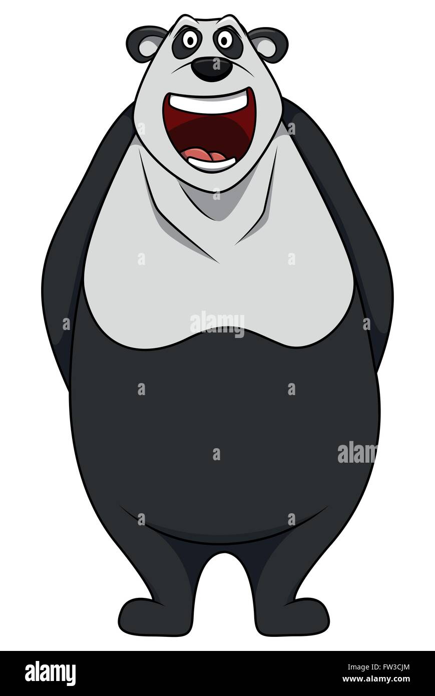 Panda cartoon Banque d'images vectorielles - Alamy