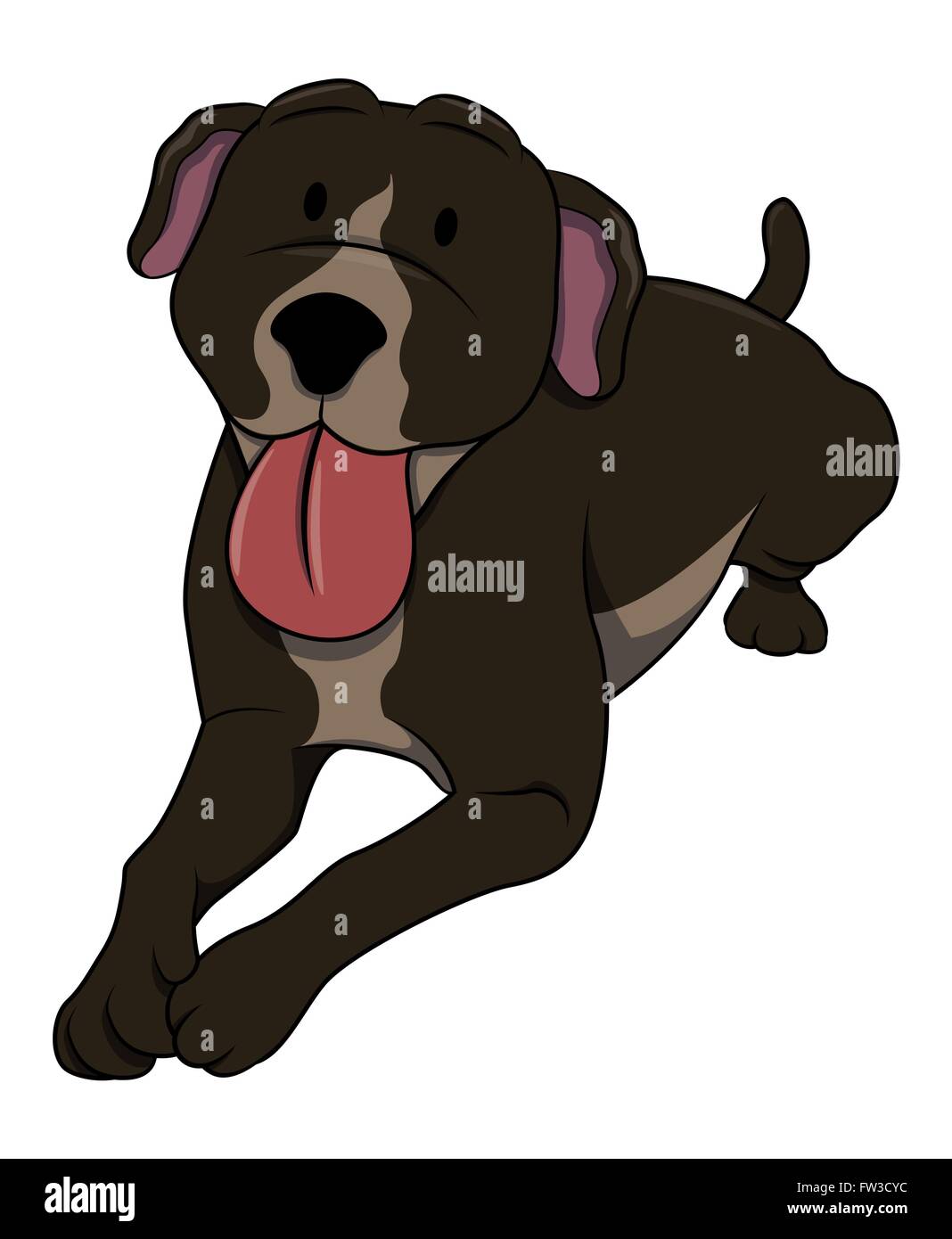 Pitbull teeth Banque d'images vectorielles - Alamy