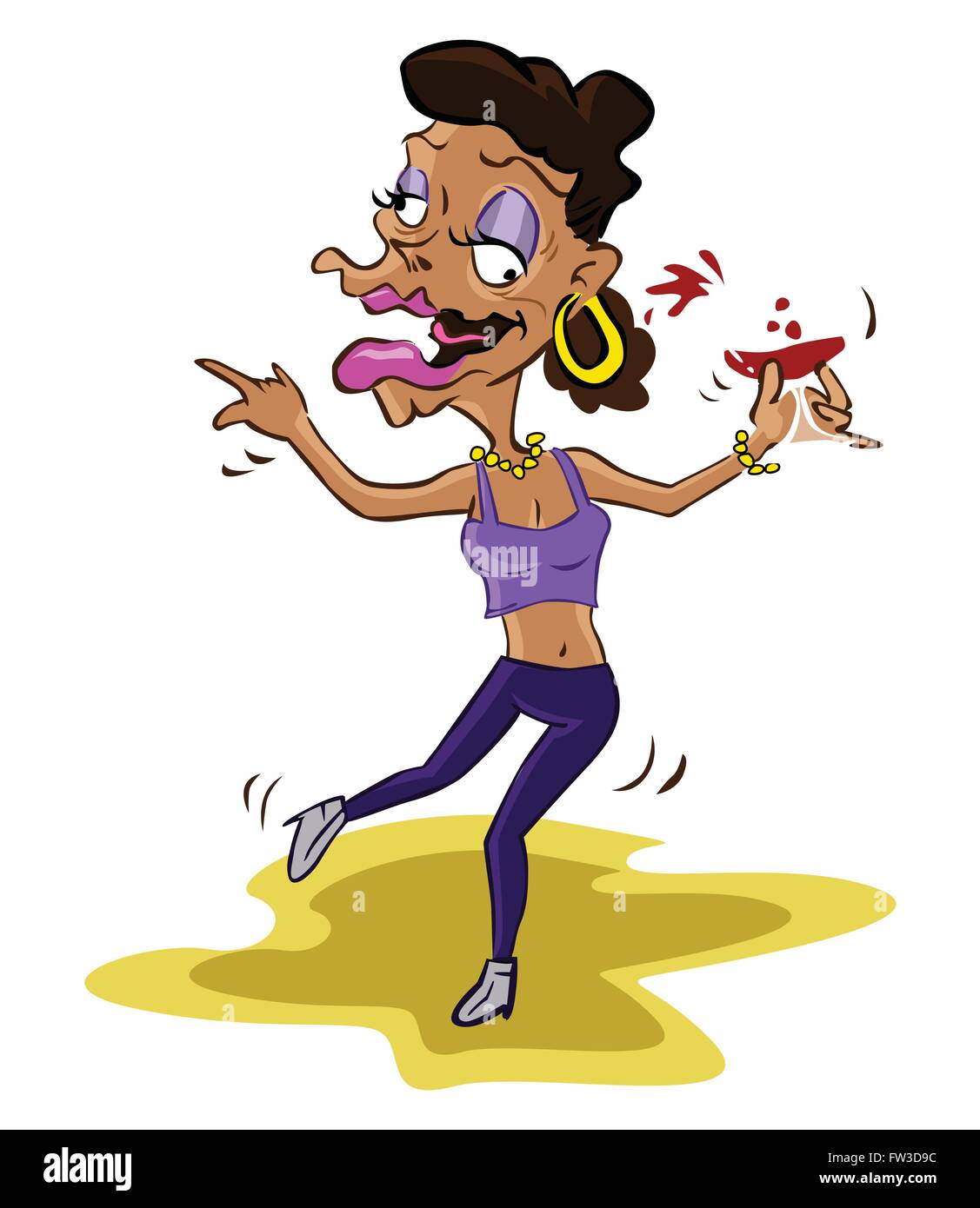 Personnage ivre Banque d'images détourées - Alamy