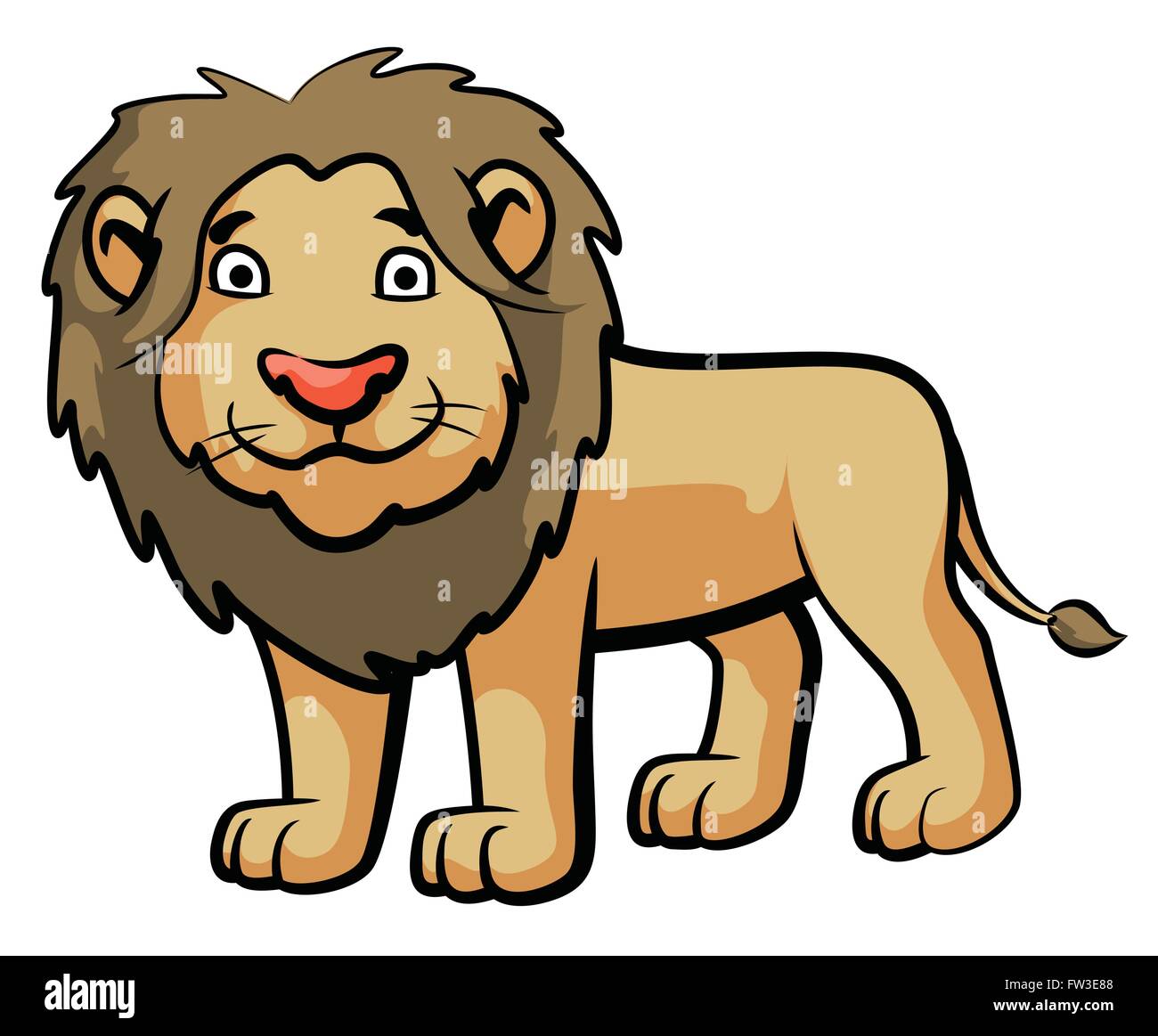 Lion dessin animé Banque de photographies et d’images à haute ...