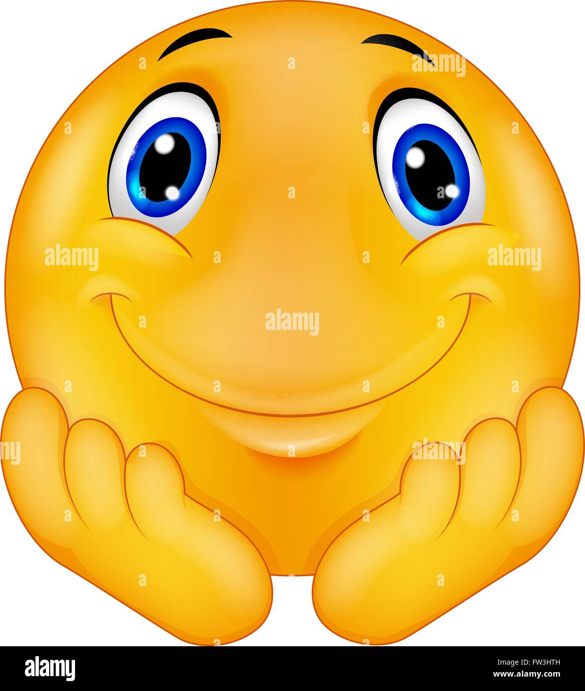 Smiley emoticon facial expression thinking Banque de photographies et d ...