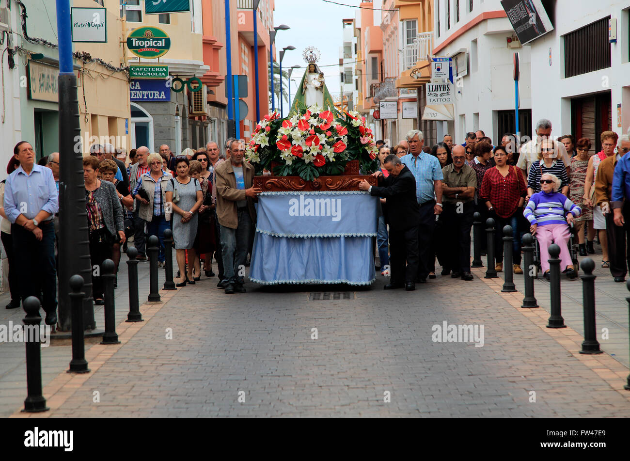 Procession fiesta nuestra senora de la candelaria Banque de ...