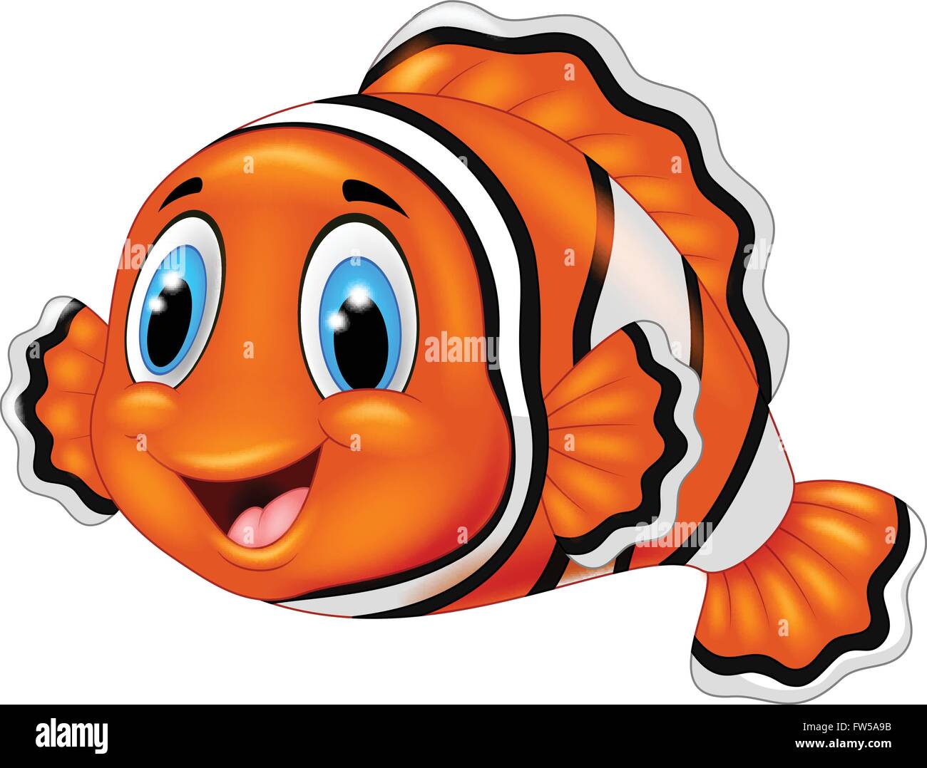Clownfish cartoon Banque d'images vectorielles - Alamy