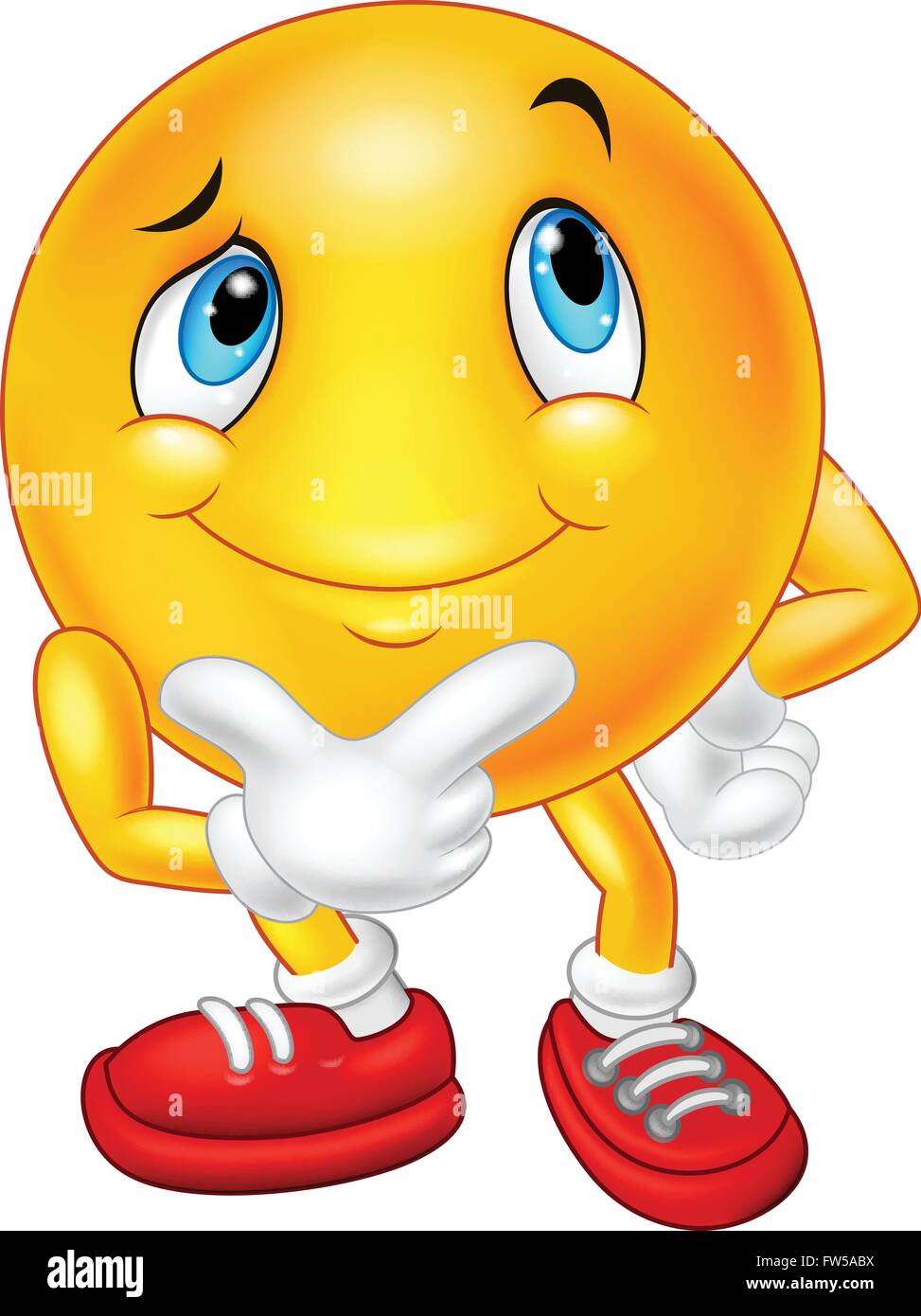 Smiley Emoticon Facial Expression Thinking Photos & Smiley Emoticon ...