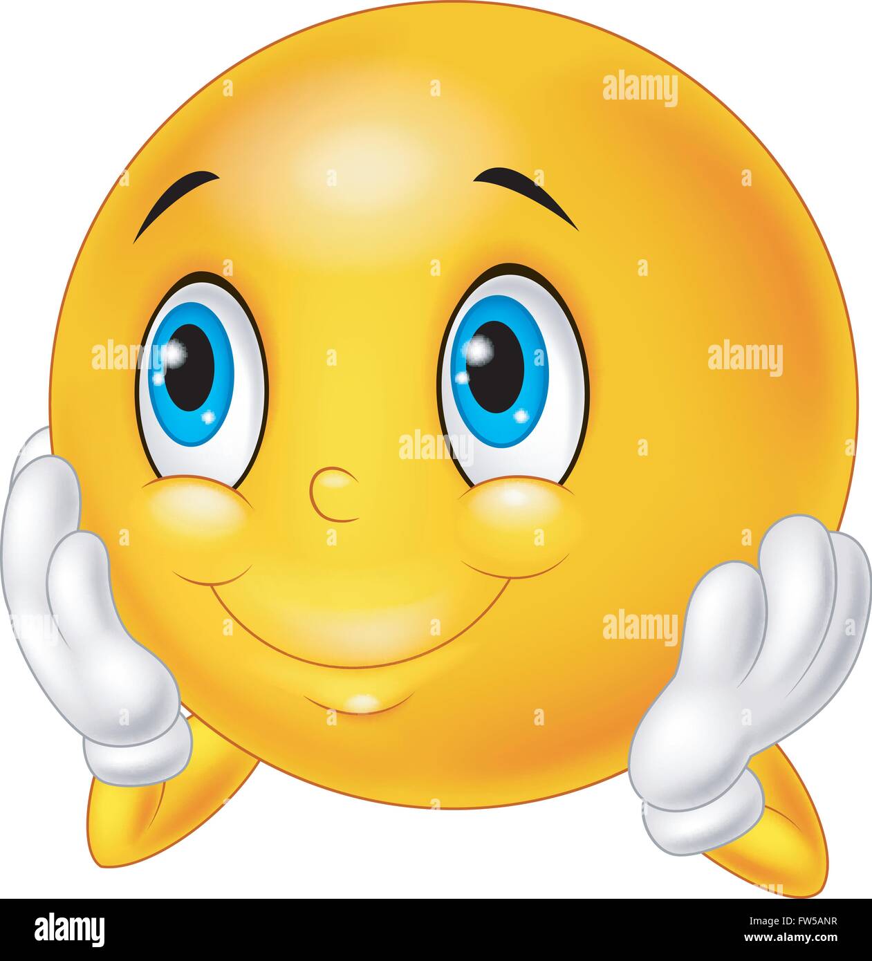 Smiley emoticon facial expression thinking Banque de photographies et d ...