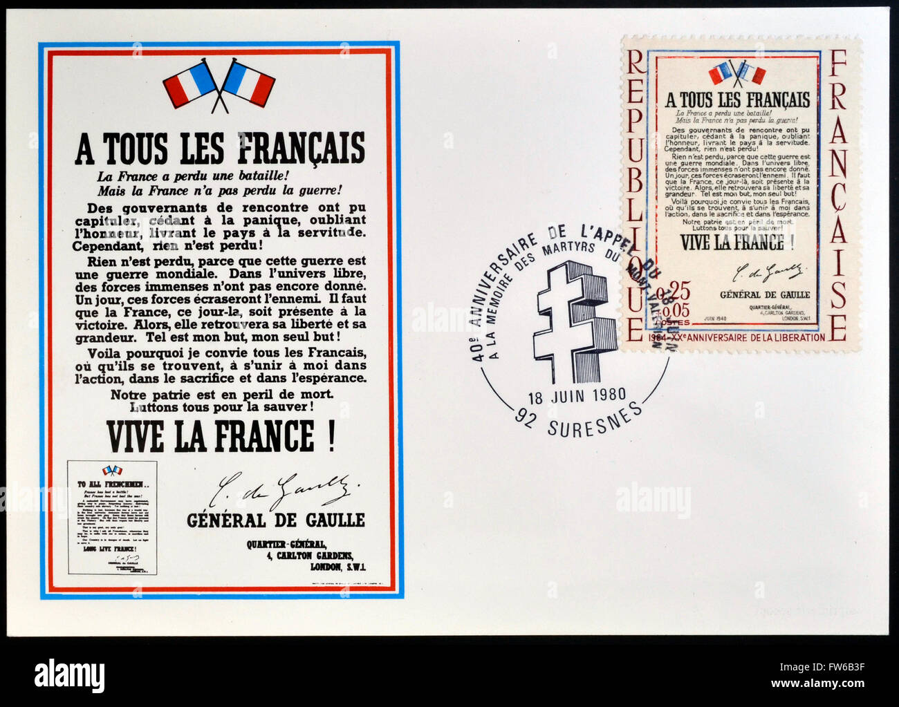 FRANCE - circa 1964 : timbres en France pour célébrer l'anniversaire de ...