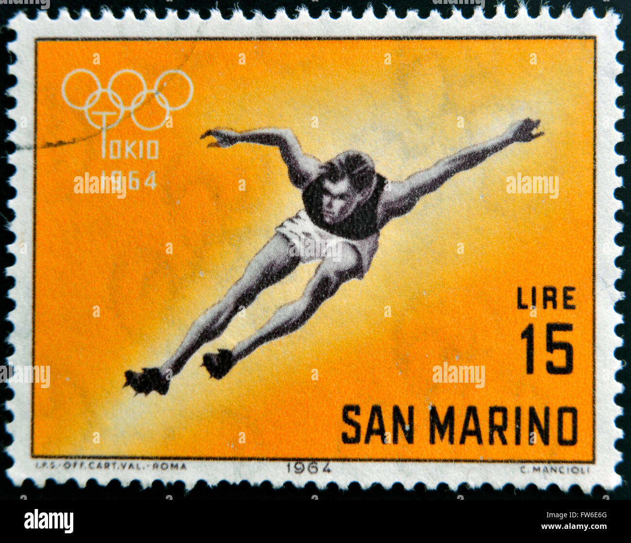 San marino circa 1964 stamp Banque de photographies et d’images à haute ...