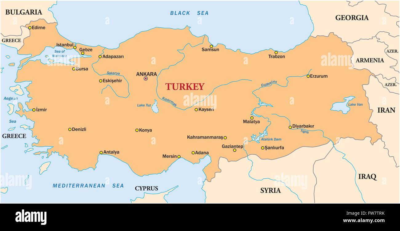 La turquie map Banque de photographies et d’images à haute résolution ...