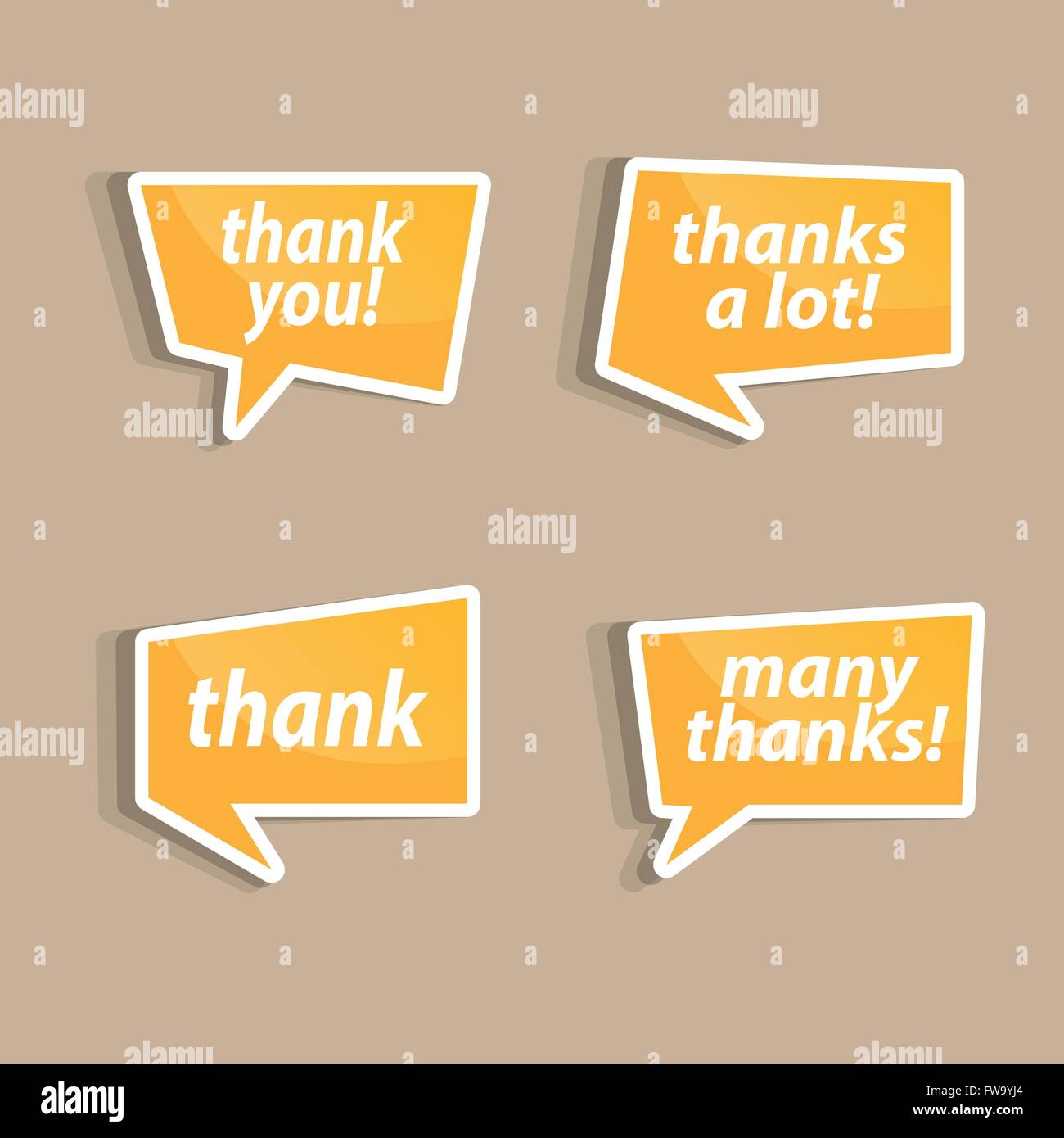 Thank you vector icon vectors Banque de photographies et d’images à ...