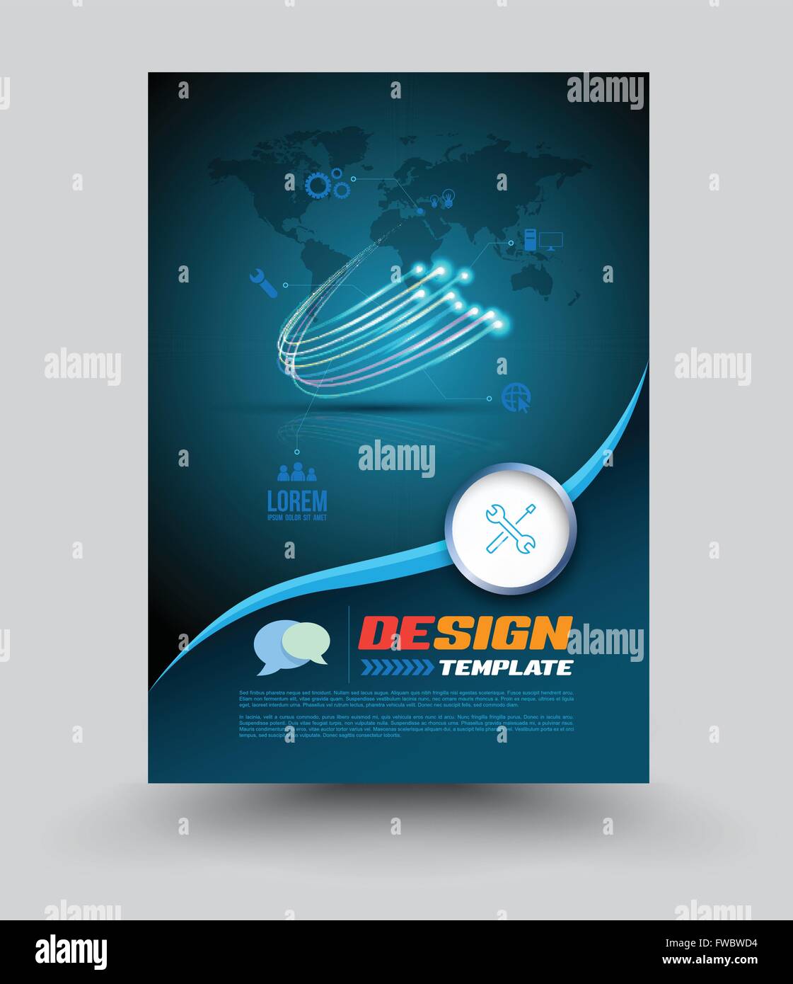 Couvrir modèle d'impression. Vector illustration. Peut utiliser pour le ...