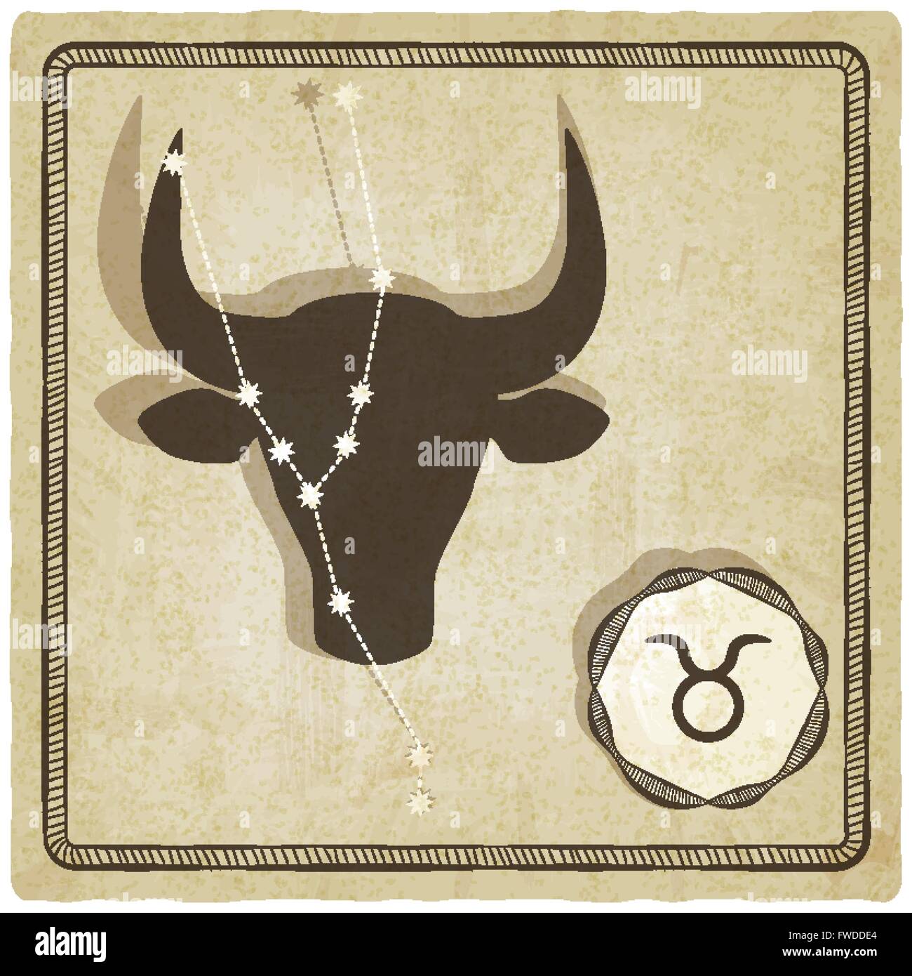 Signe astrologique taureau - - vector illustration Image Vectorielle ...