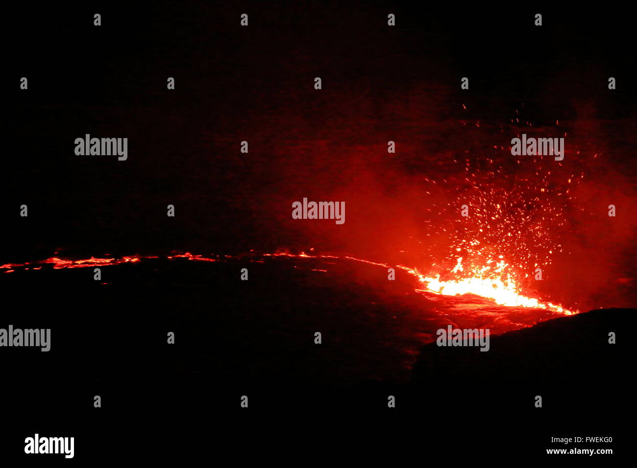 Volcan bouclier basaltique Banque de photographies et d’images à haute ...