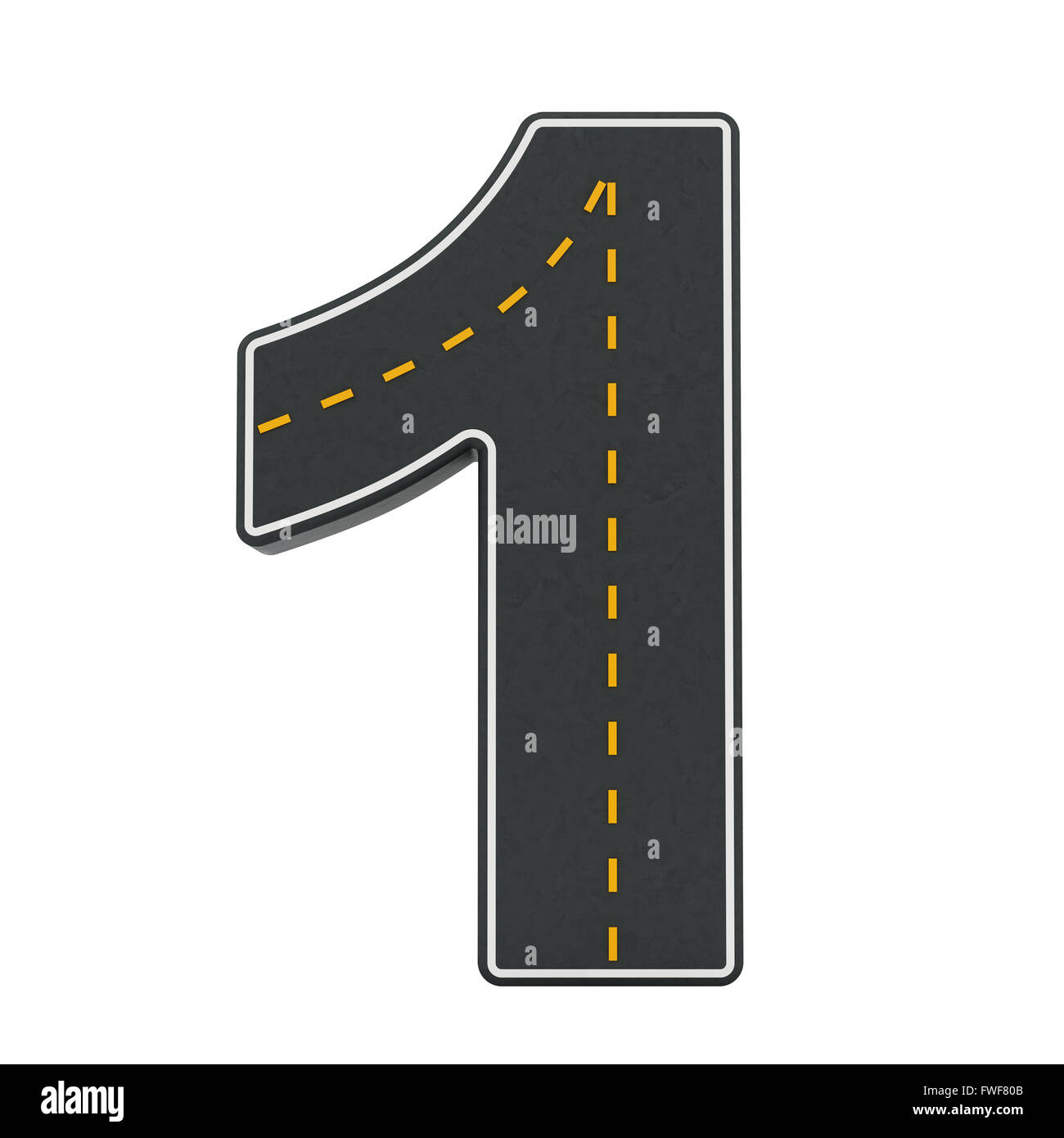 Route 1 sign Banque de photographies et d’images à haute résolution - Alamy