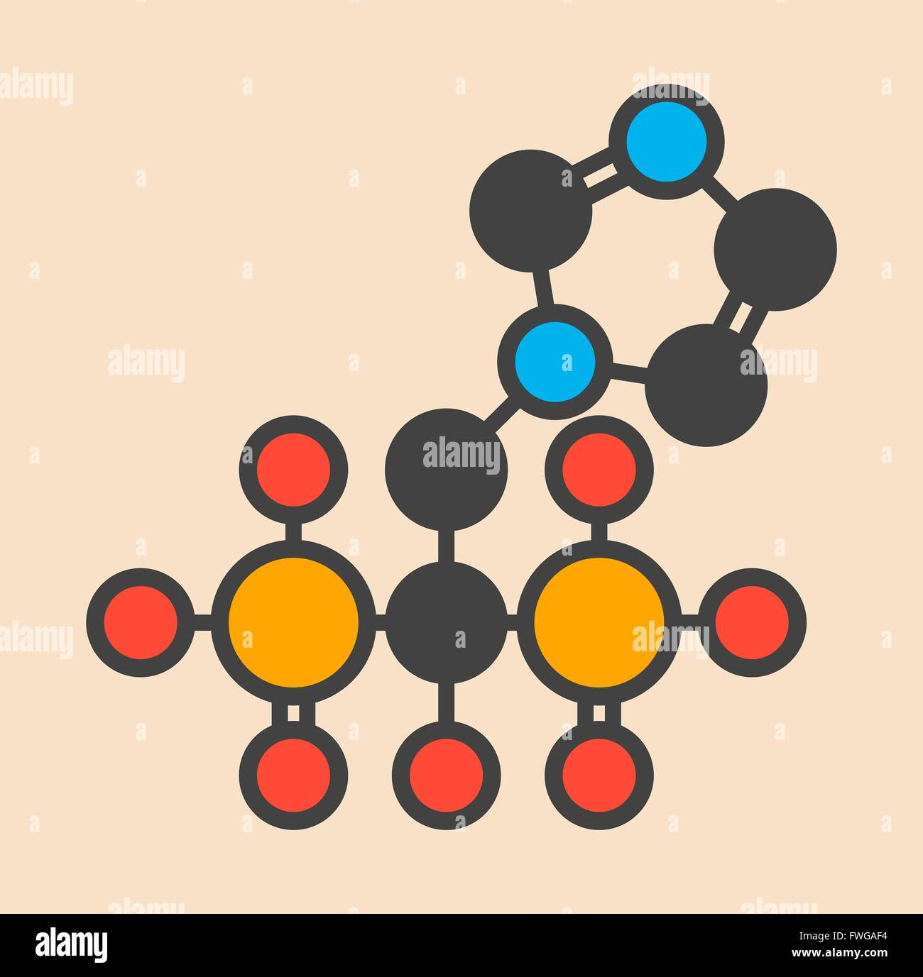 L'acide zolédronique (zolédronate) ostéoporose molécule pharmaceutique ...