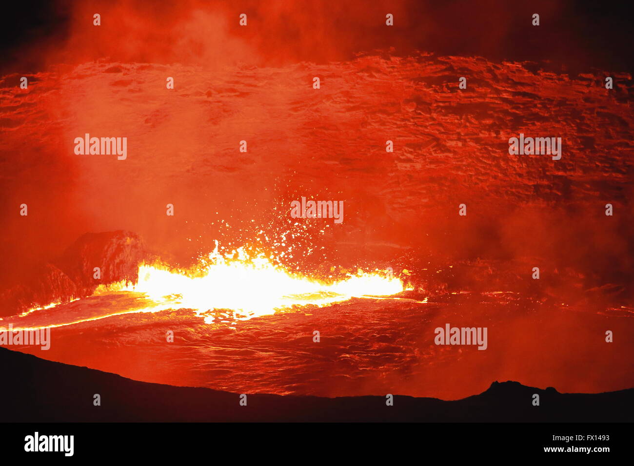 Volcan bouclier basaltique Banque de photographies et d’images à haute ...