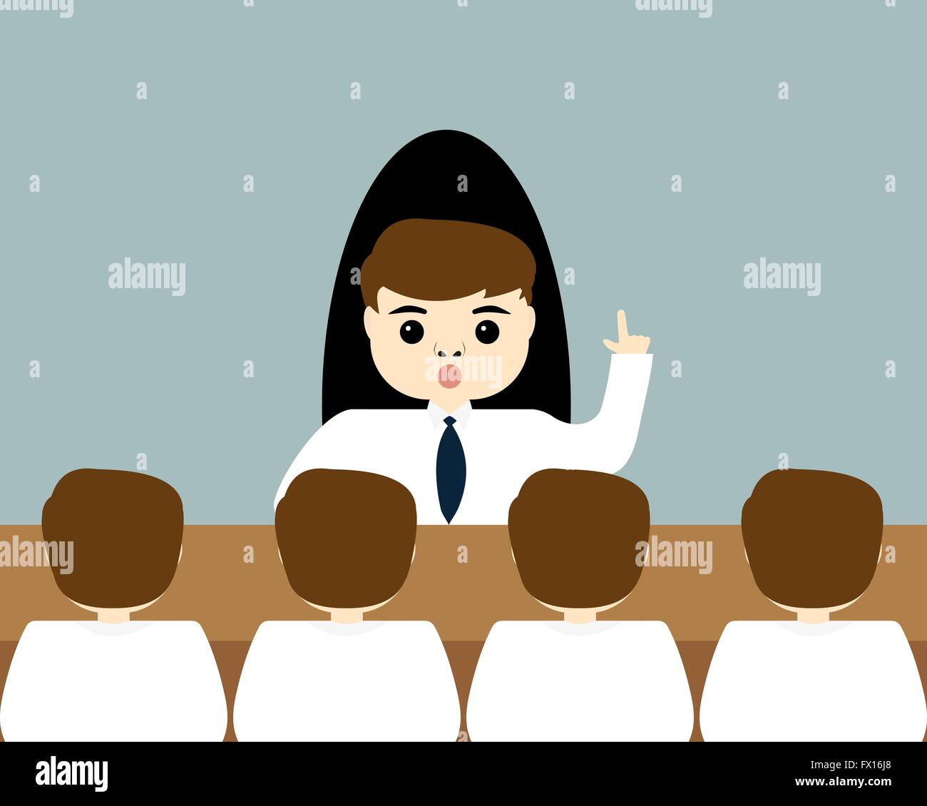 Donne des instructions Banque d'images vectorielles - Alamy