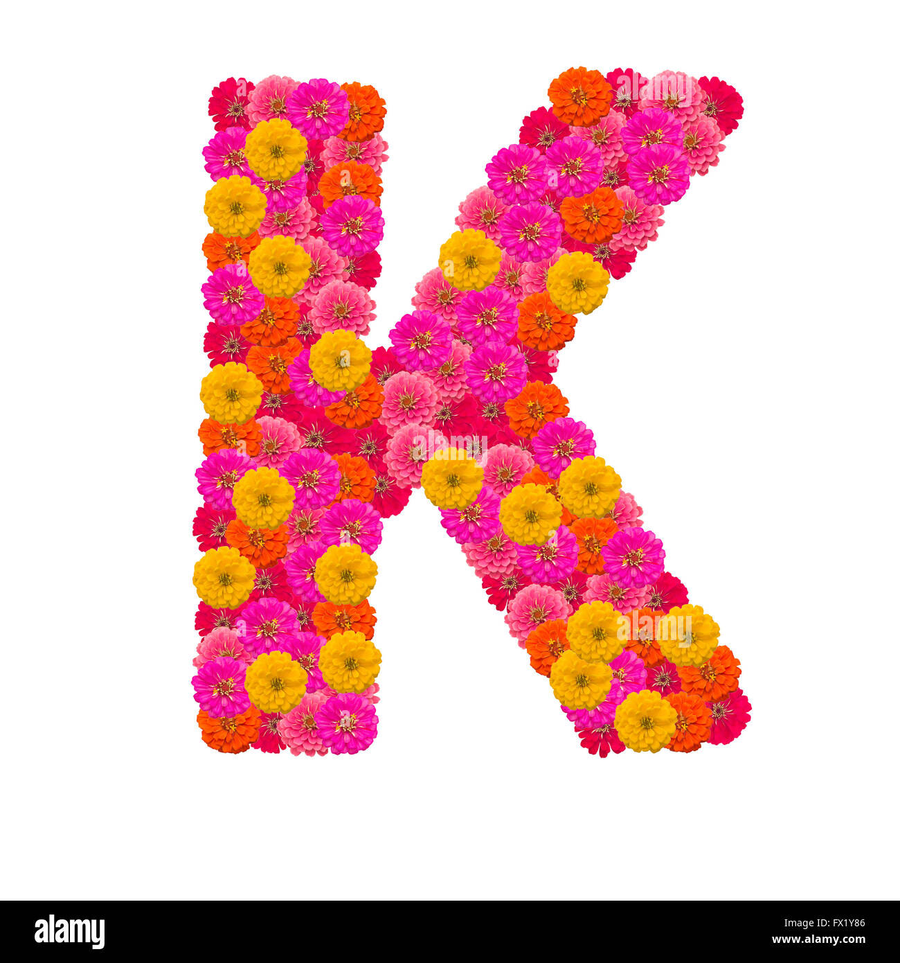 Lettre k fleur Banque de photographies et d’images à haute résolution ...