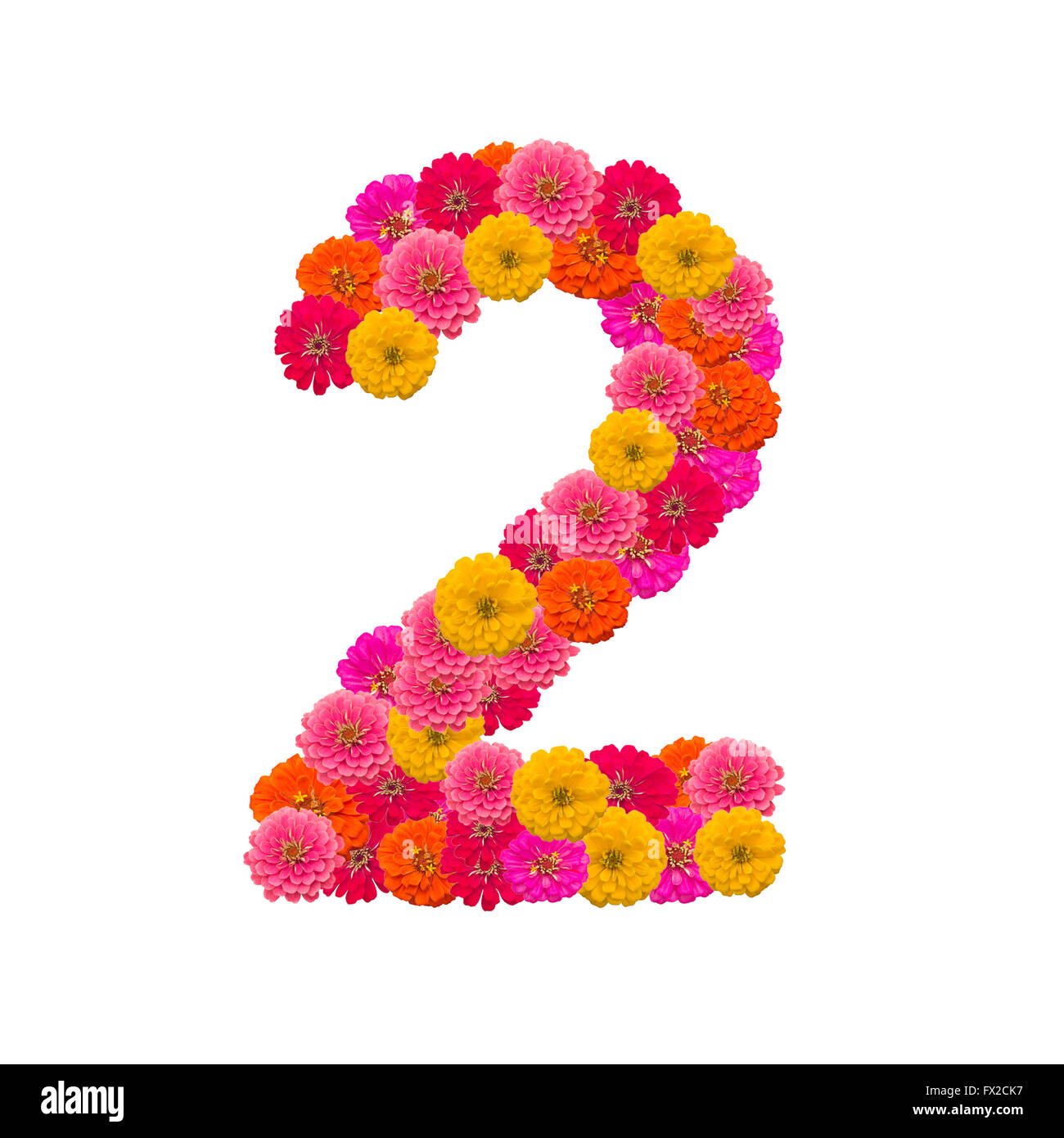 Chiffre 2 fleurs Banque de photographies et d’images à haute résolution ...