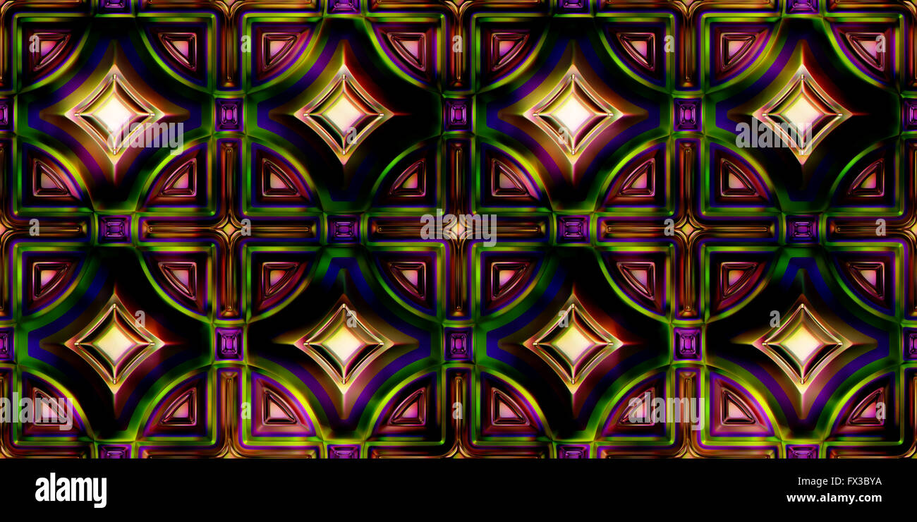 Seamless texture stained glass window Banque de photographies et d ...