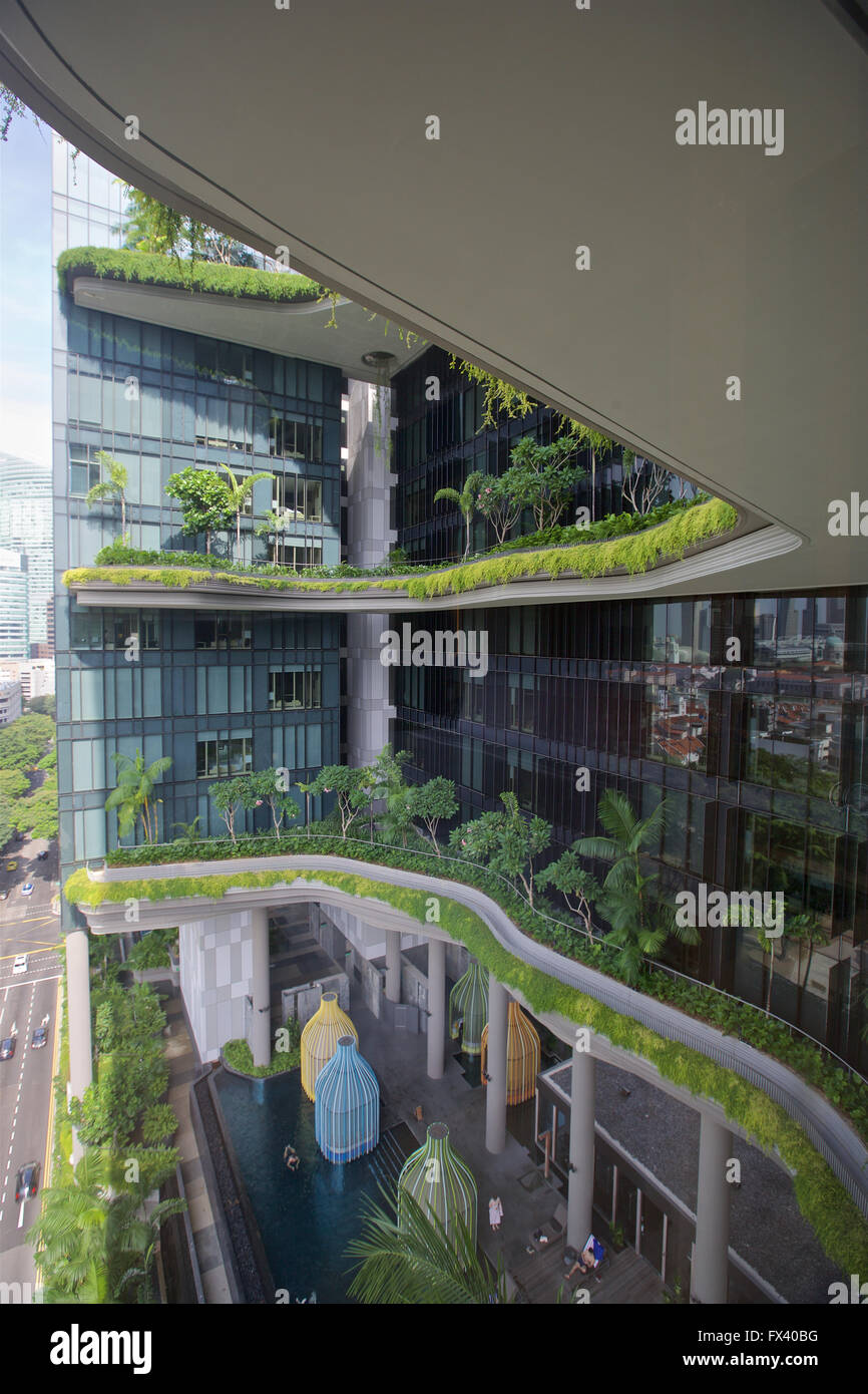 Singapore Park Royal Hotel Architecture Banque d'image et photos - Alamy