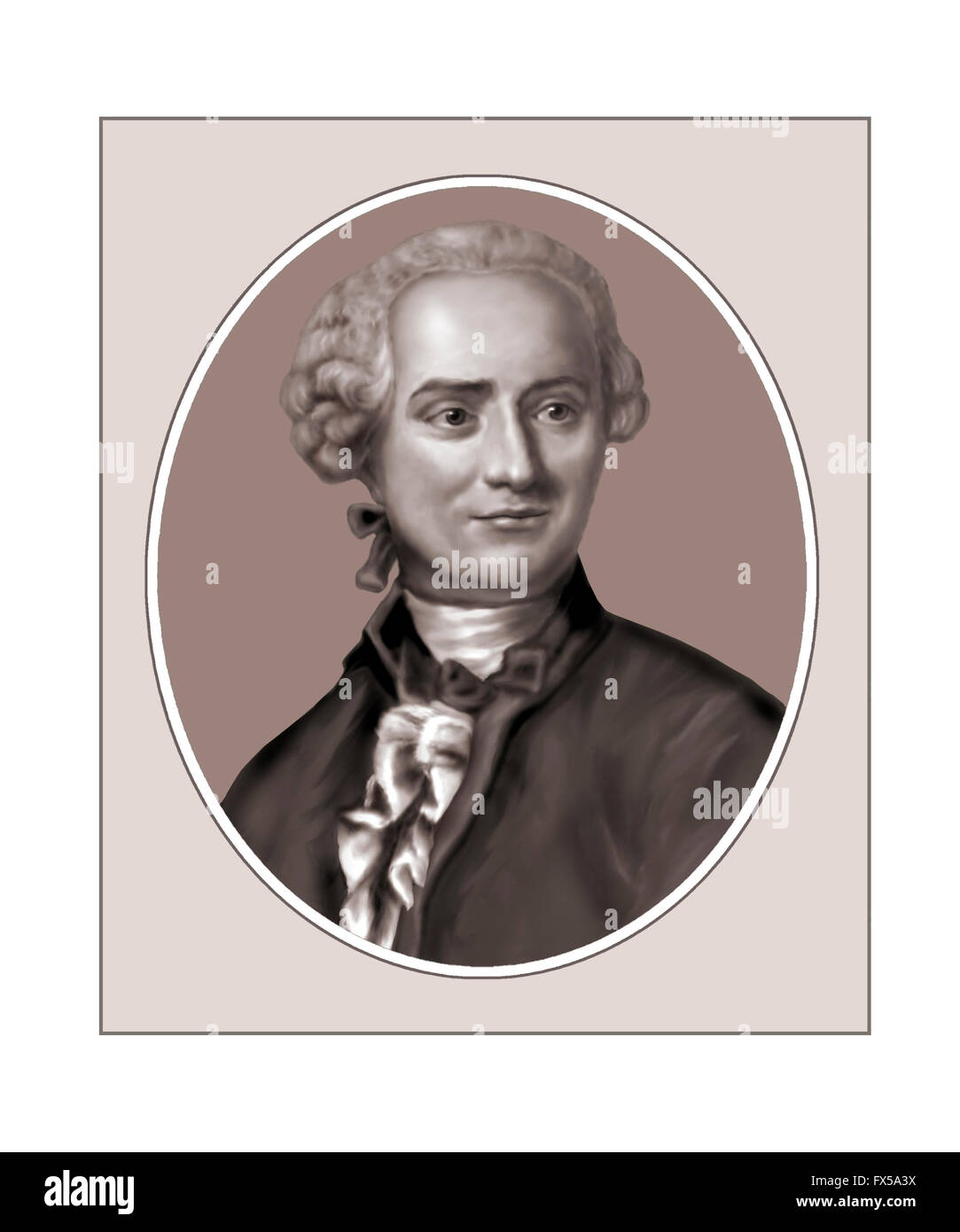 Jean Le Rond d'Alembert, 1717-1783, mathématicien Photo Stock - Alamy