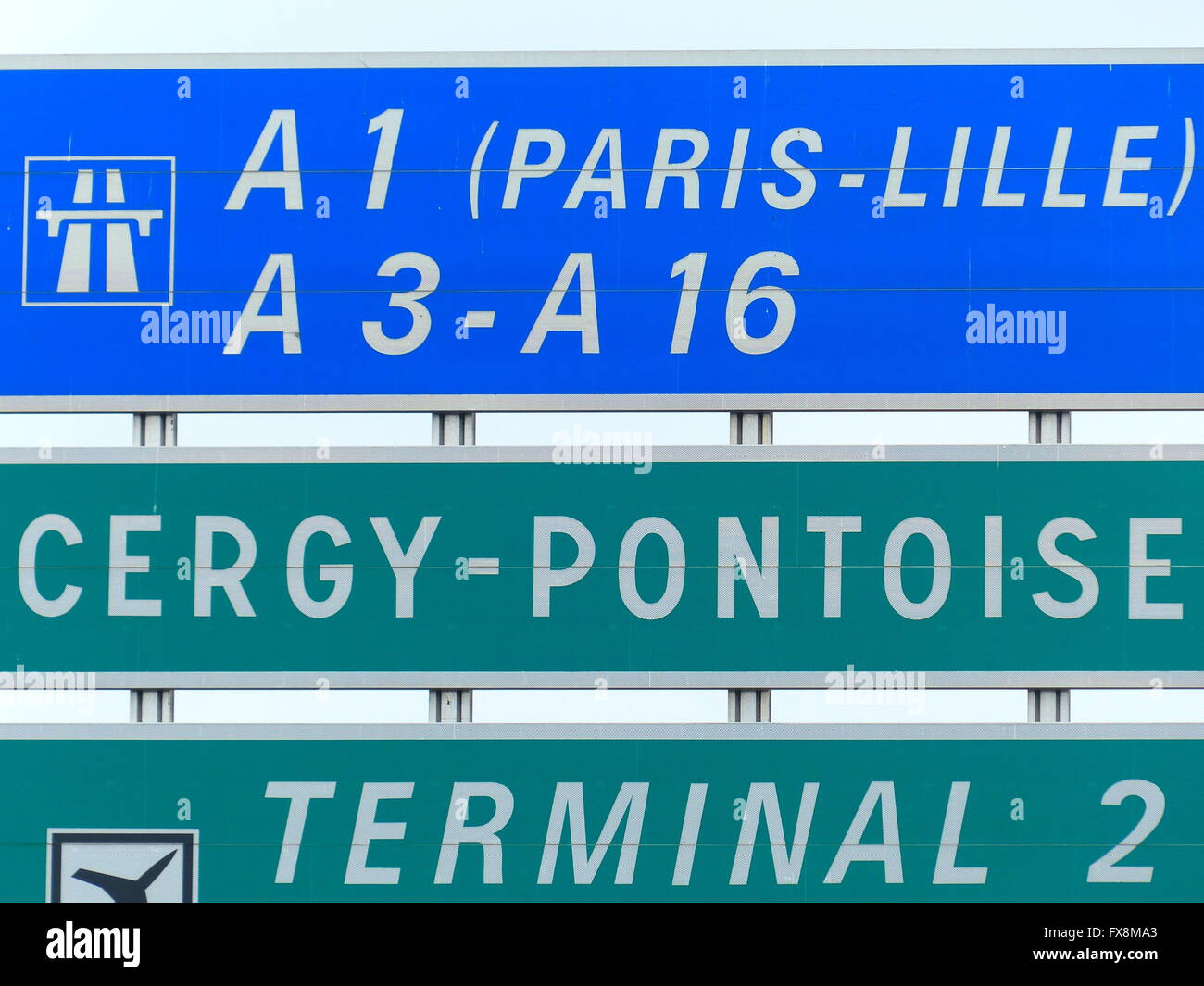 La France, du signe, A1 Autobahn Photo Stock - Alamy