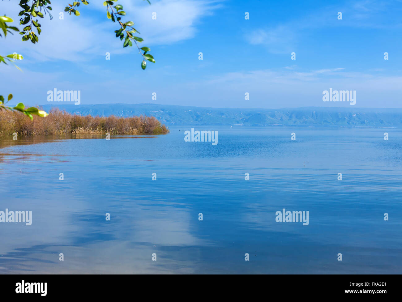 Paysage du lac de Tibériade, Mer de Galilée - Israël Photo Stock - Alamy