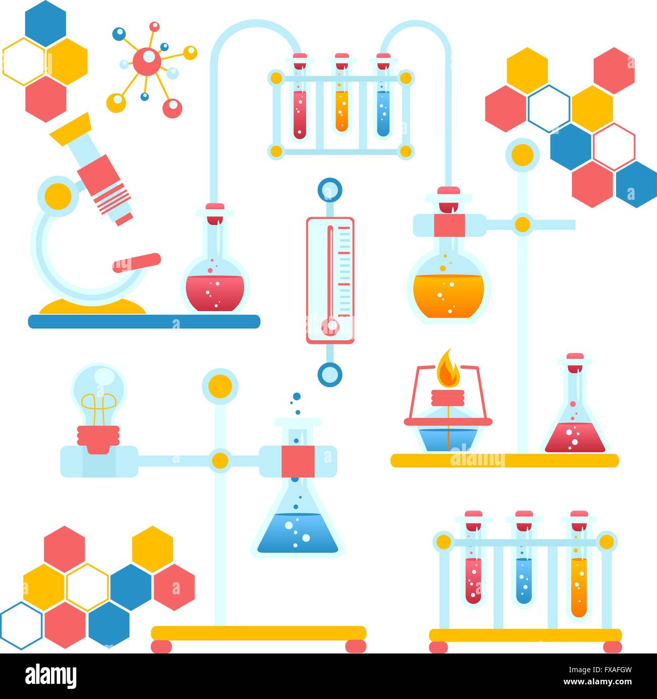 La composition chimique des infographies Image Vectorielle Stock - Alamy