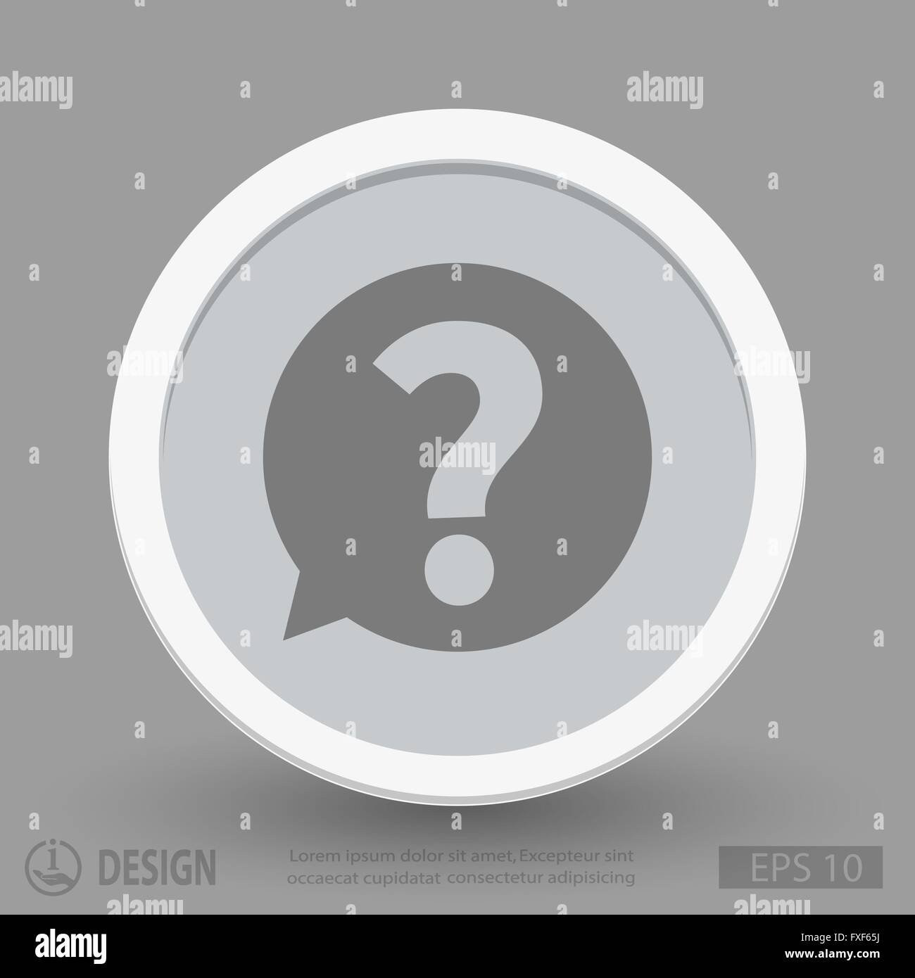 Le pictogramme de question mark Image Vectorielle Stock - Alamy