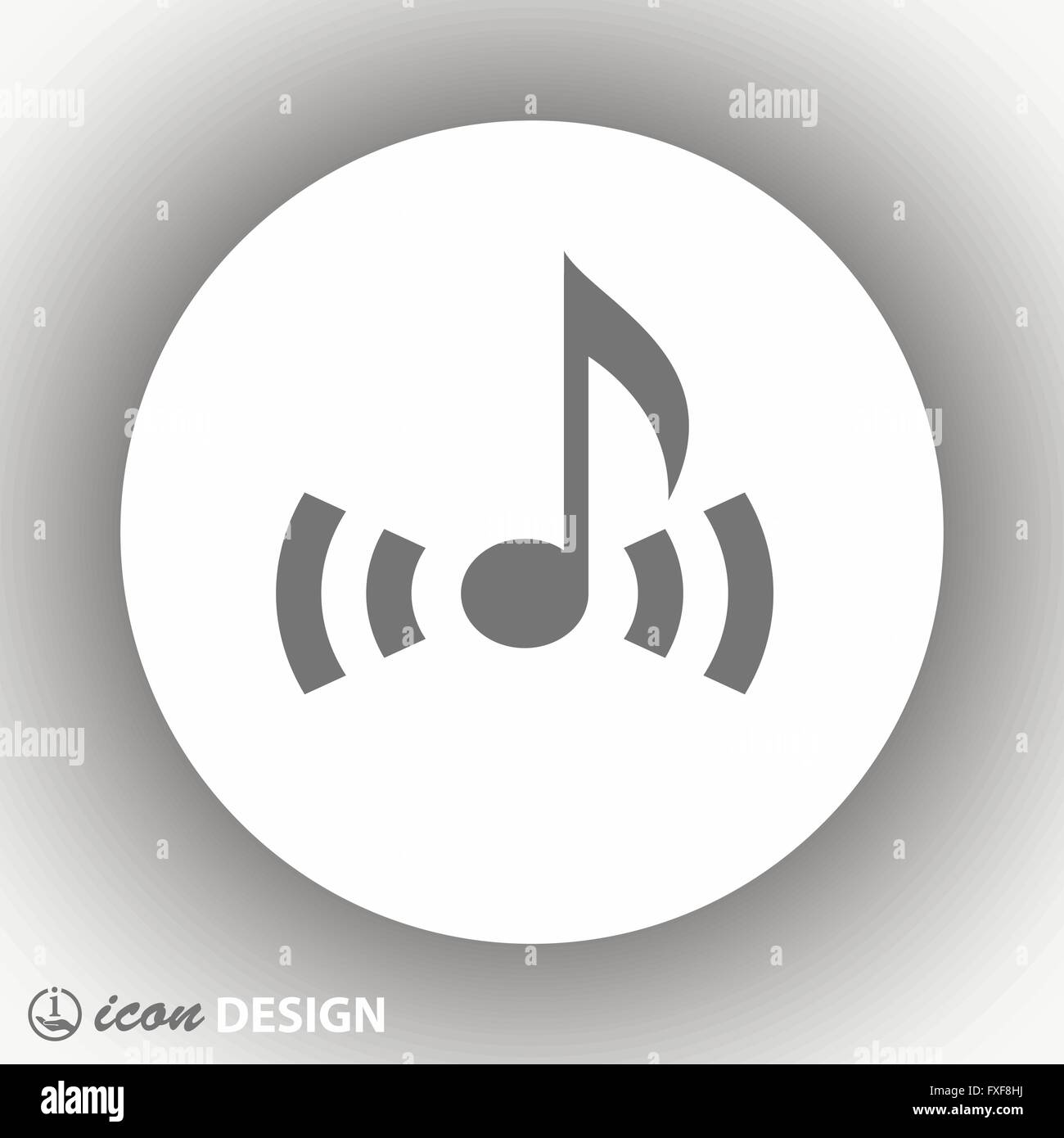 Le pictogramme de note de musique Image Vectorielle Stock - Alamy
