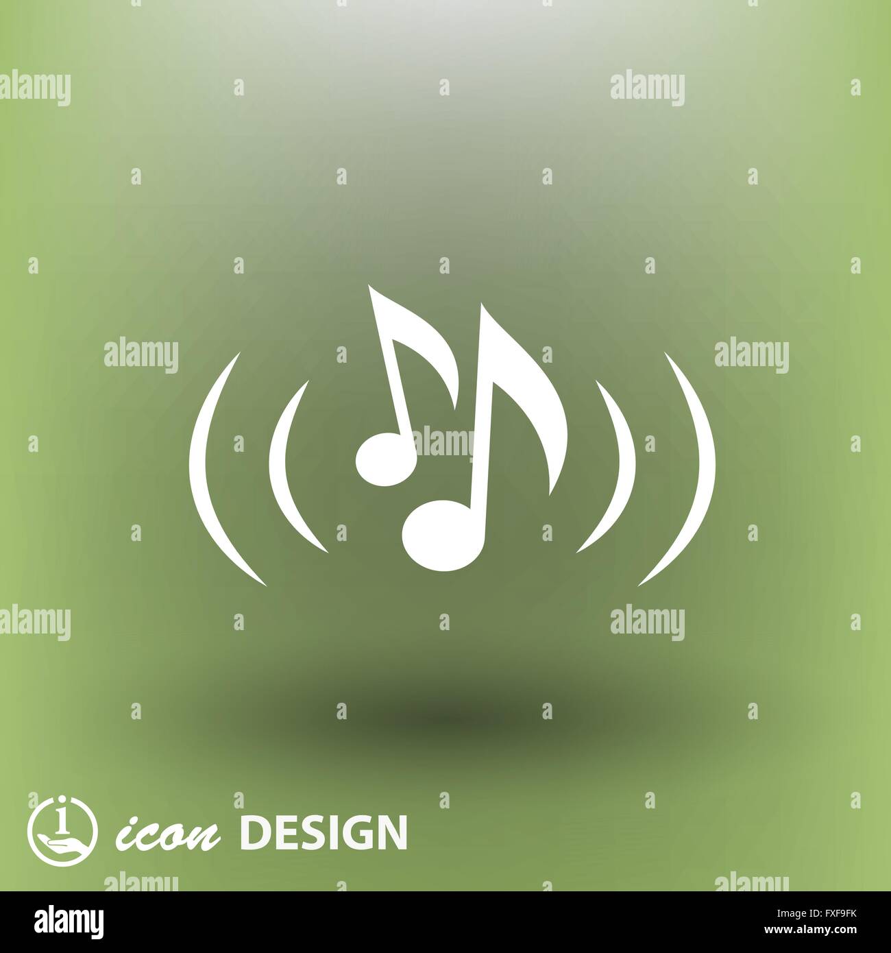 Le pictogramme de note de musique Image Vectorielle Stock - Alamy