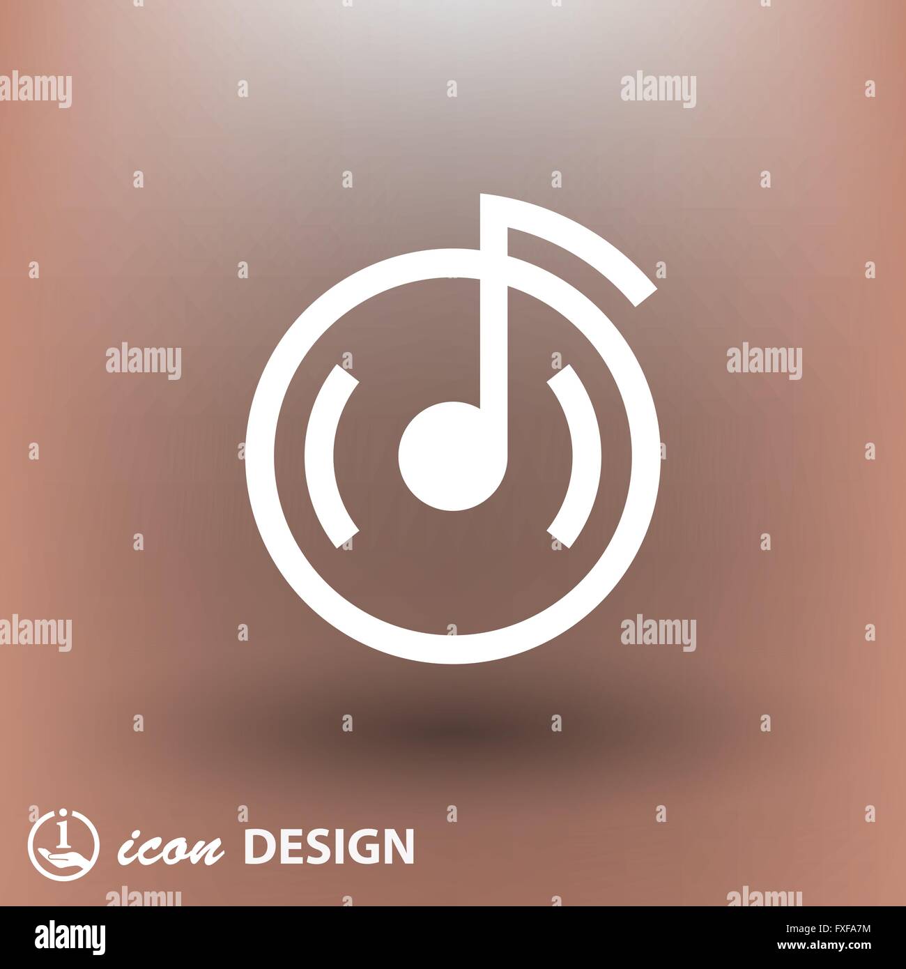 Le pictogramme de note de musique Image Vectorielle Stock - Alamy