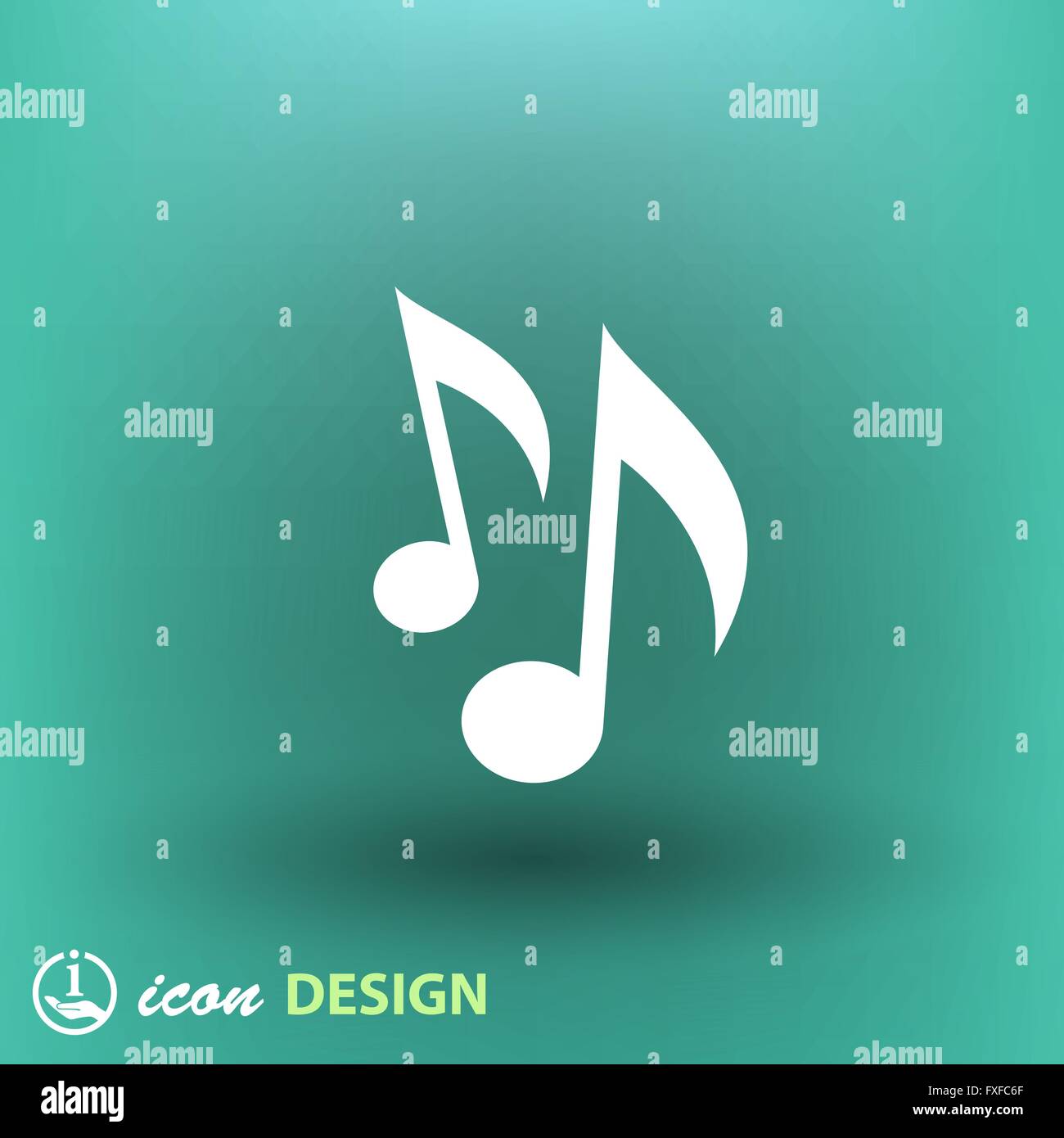 Le pictogramme de note de musique Image Vectorielle Stock - Alamy