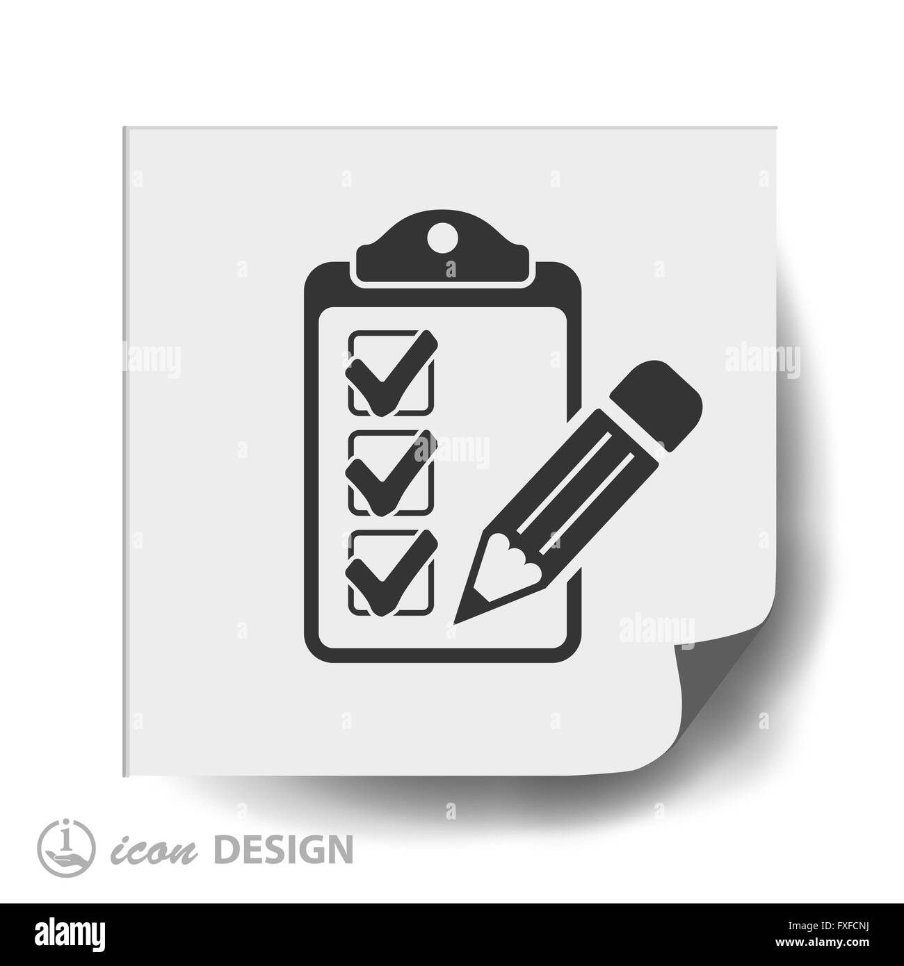 Le pictogramme de liste Image Vectorielle Stock - Alamy